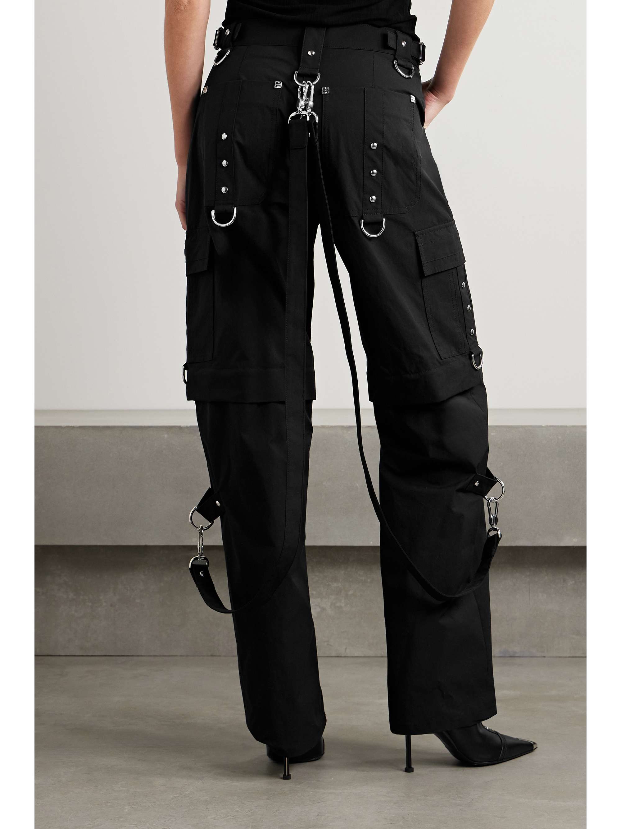 GIVENCHY Convertible embellished twill cargo pants | NET-A-PORTER