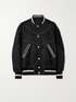 GIVENCHY Suede-paneled padded shell bomber jacket | NET-A-PORTER