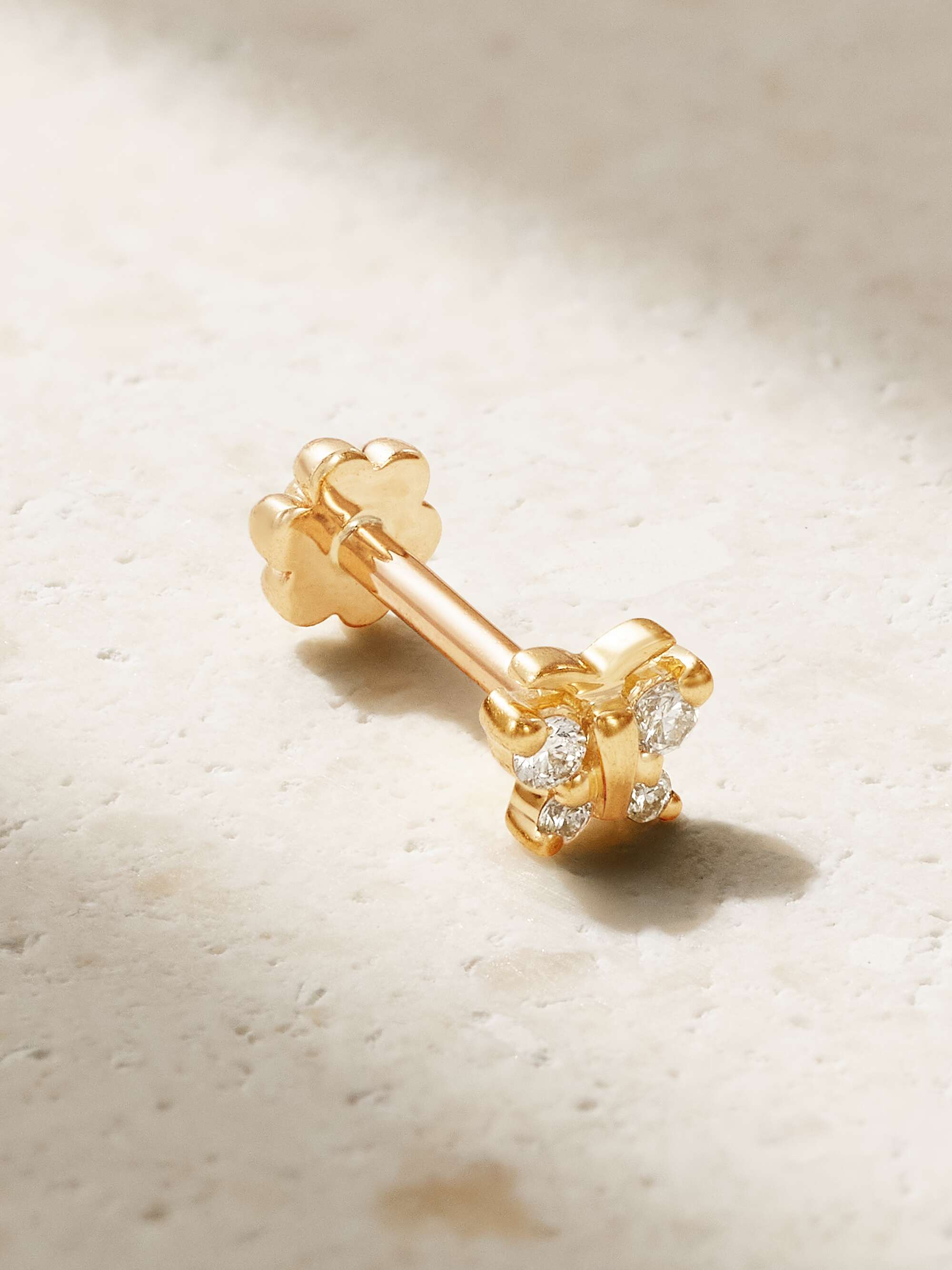 MARIA TASH Butterfly 14-karat gold diamond single earring | NET-A-PORTER