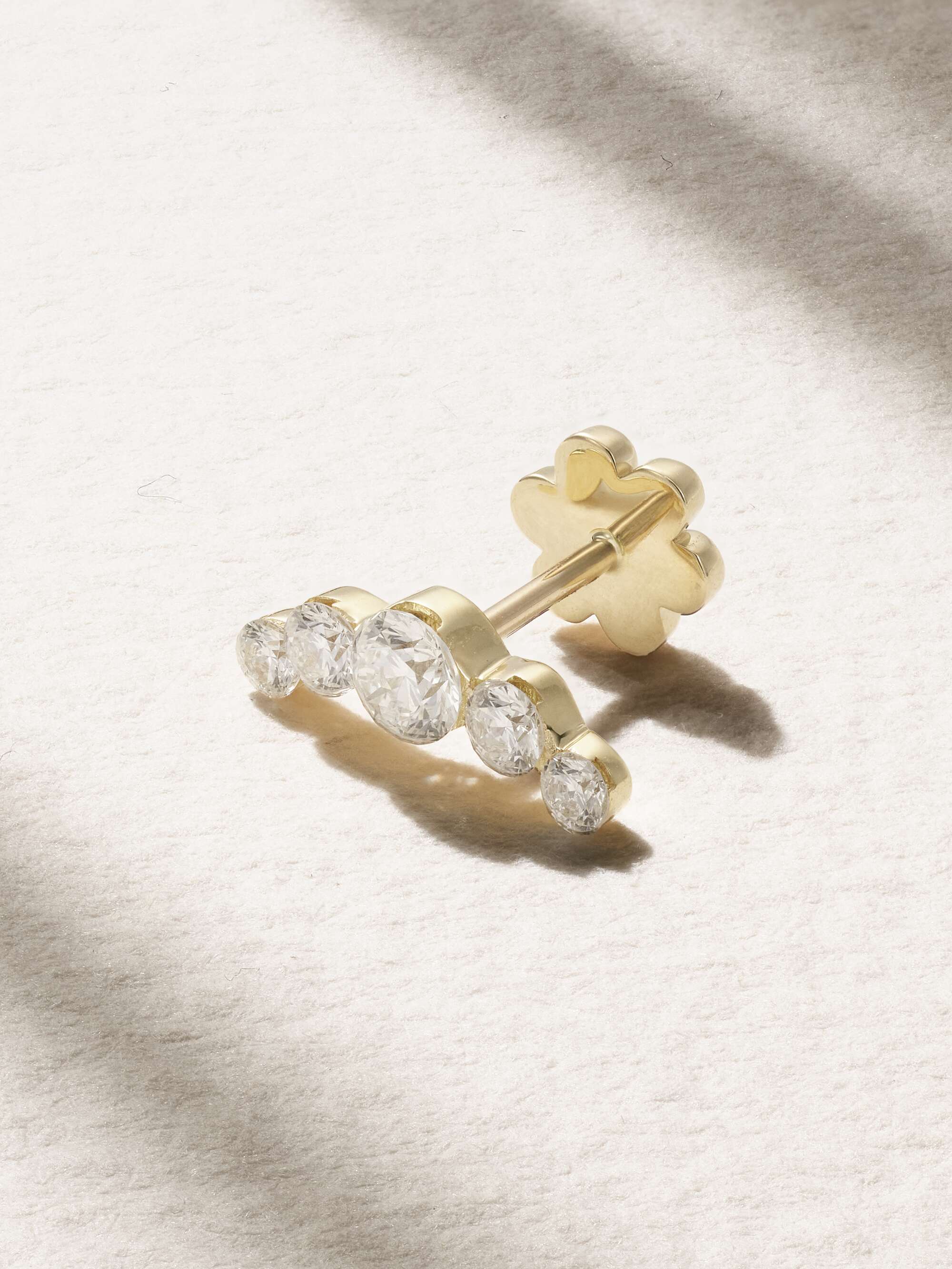 MARIA TASH 14-karat gold diamond single earring | NET-A-PORTER