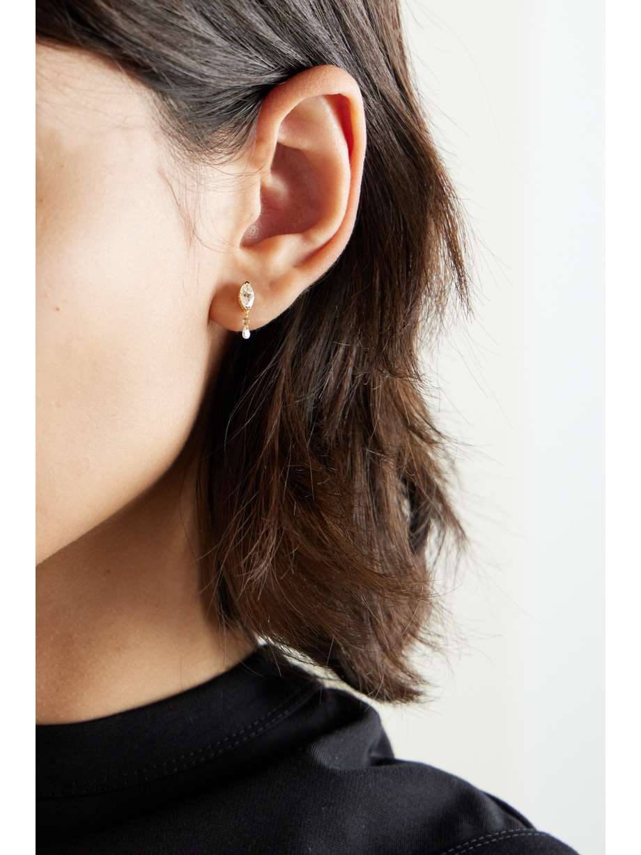MARIA TASH 18-karat gold diamond single earring | NET-A-PORTER