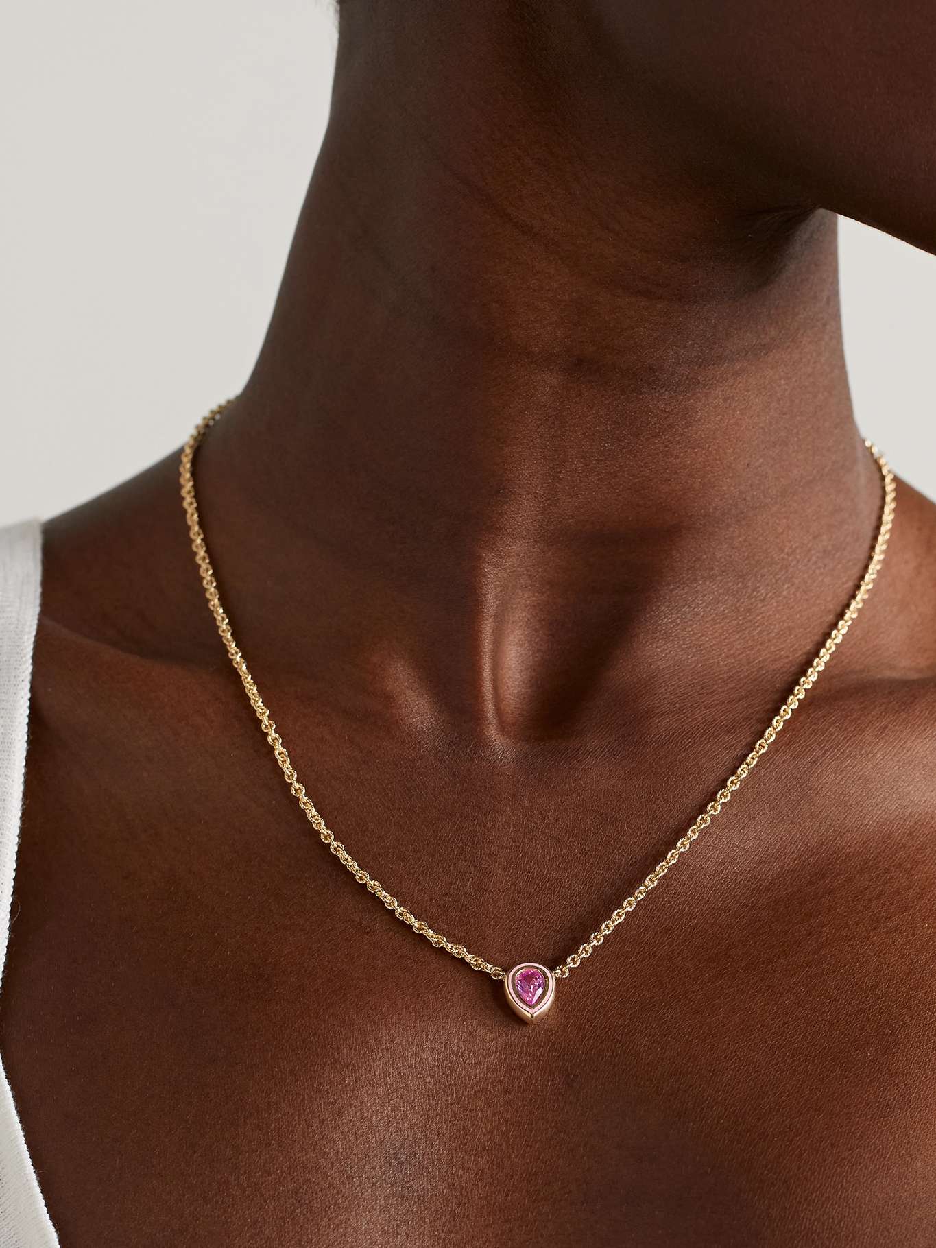 ALISON LOU Madison 14-karat gold, enamel and laboratory-grown sapphire ...