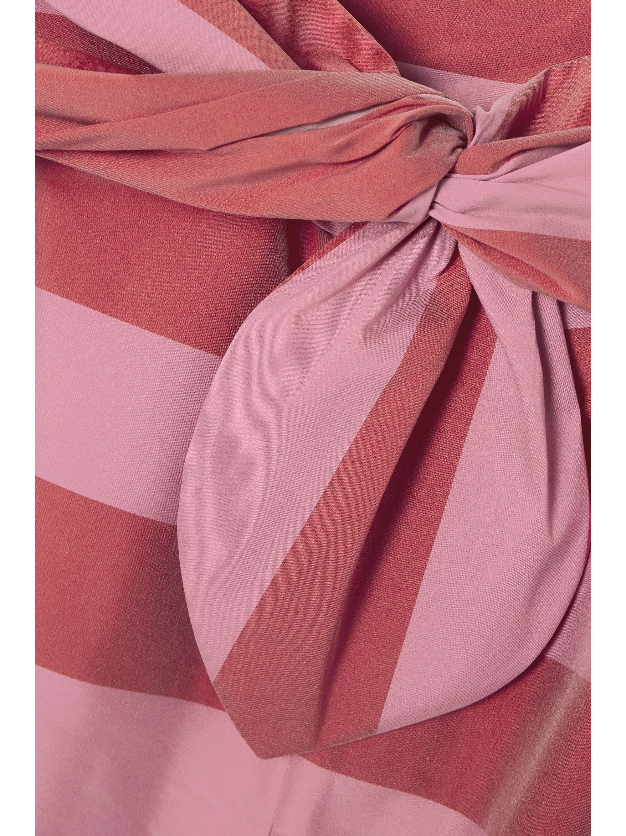 BERNADETTE Cecile tie-front striped taffeta maxi skirt | NET-A-PORTER