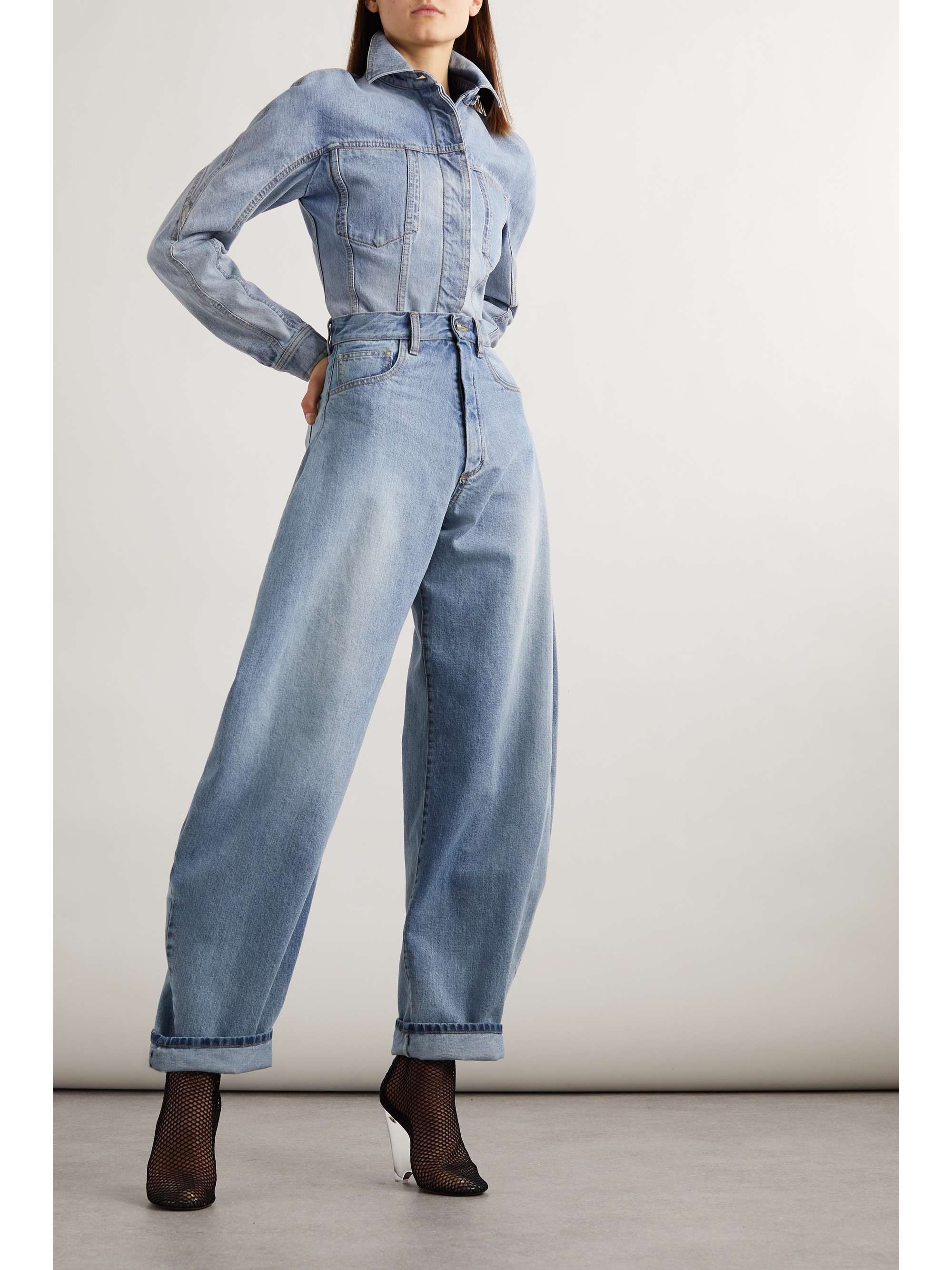 ALAÏA High-rise tapered jeans | NET-A-PORTER