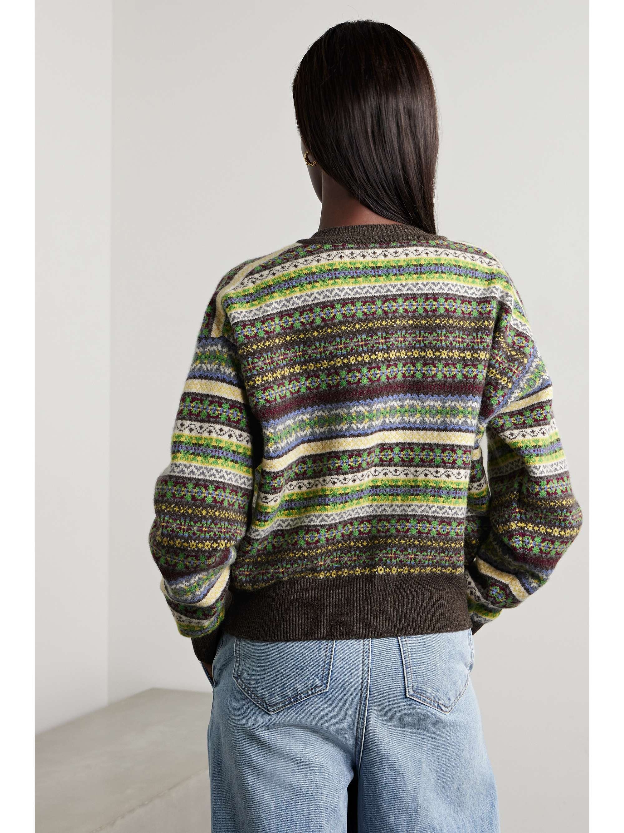 &DAUGHTER + NET SUSTAIN Ada Fair Isle wool cardigan | NET-A-PORTER