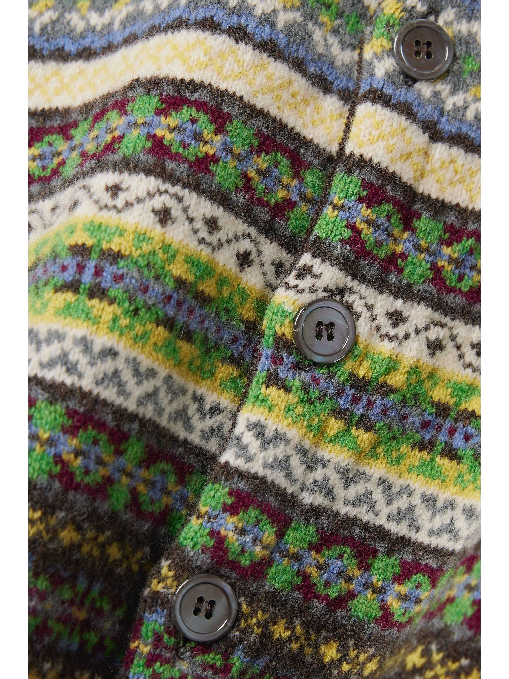 &DAUGHTER + NET SUSTAIN Ada Fair Isle wool cardigan | NET-A-PORTER