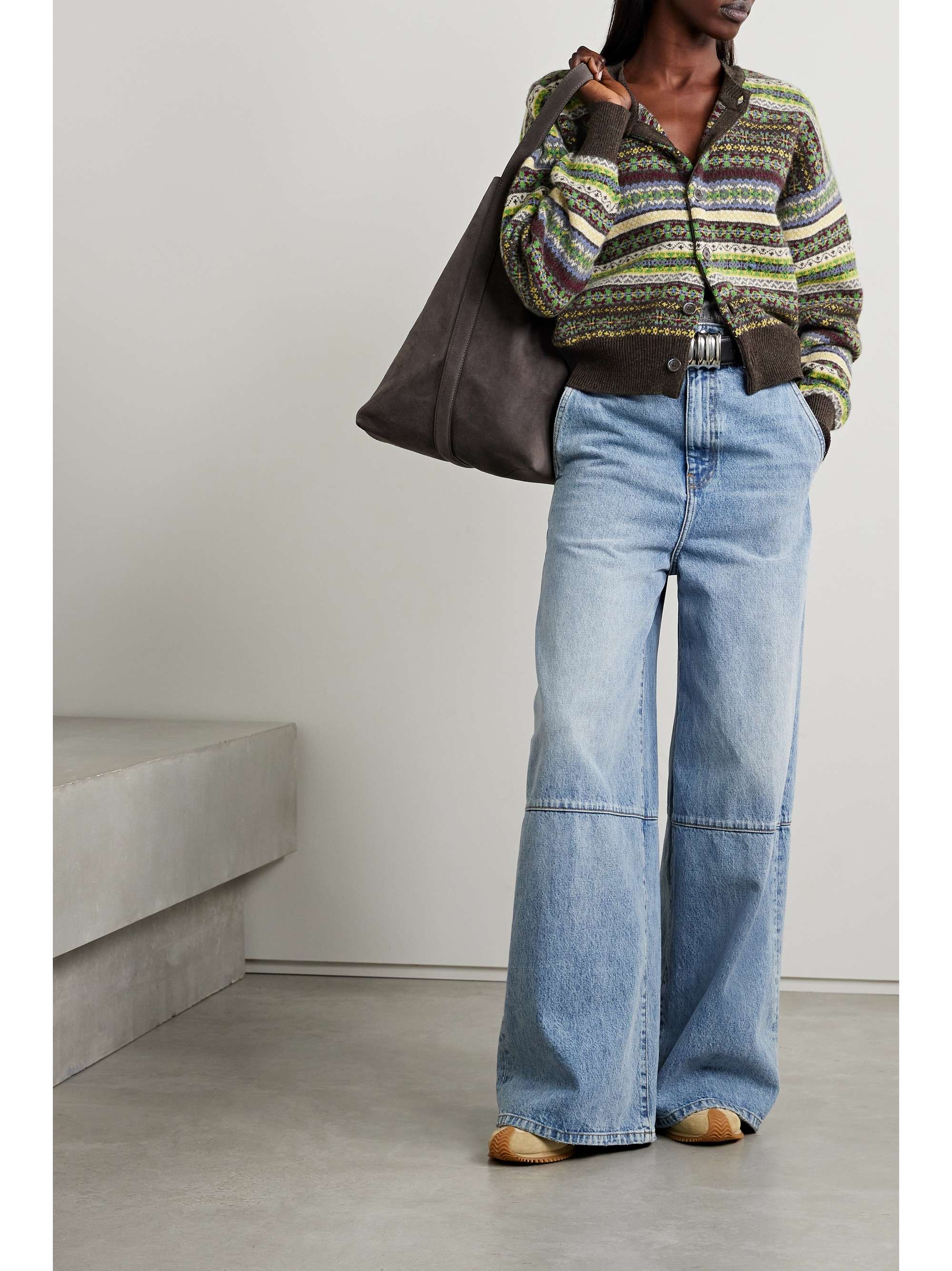 &DAUGHTER + NET SUSTAIN Ada Fair Isle wool cardigan | NET-A-PORTER