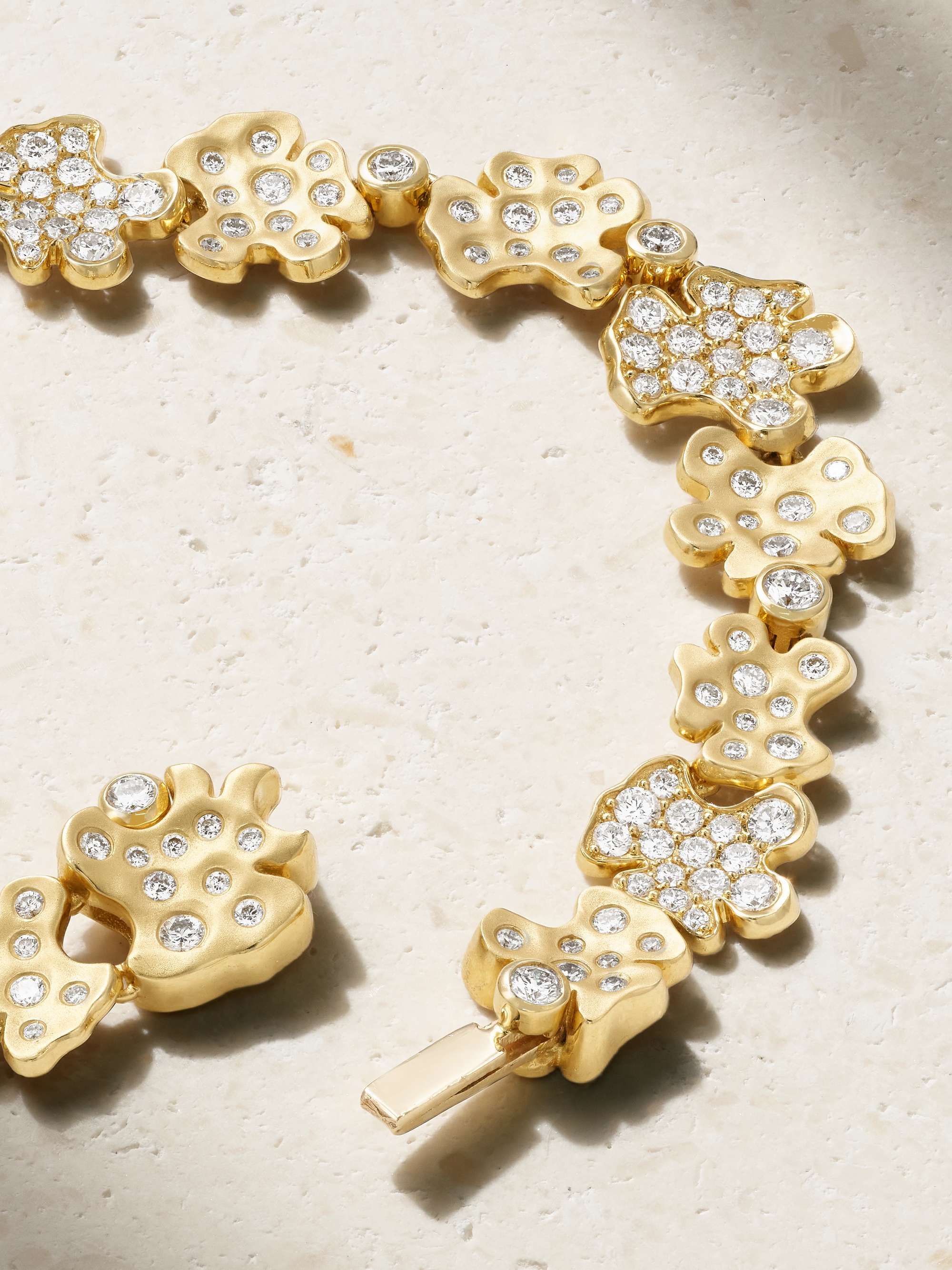 DAVID YURMAN Fine Petals 18-karat gold diamond bracelet | NET-A-PORTER