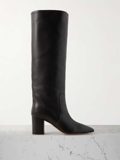 PARIS TEXAS Anja leather knee boot | NET-A-PORTER