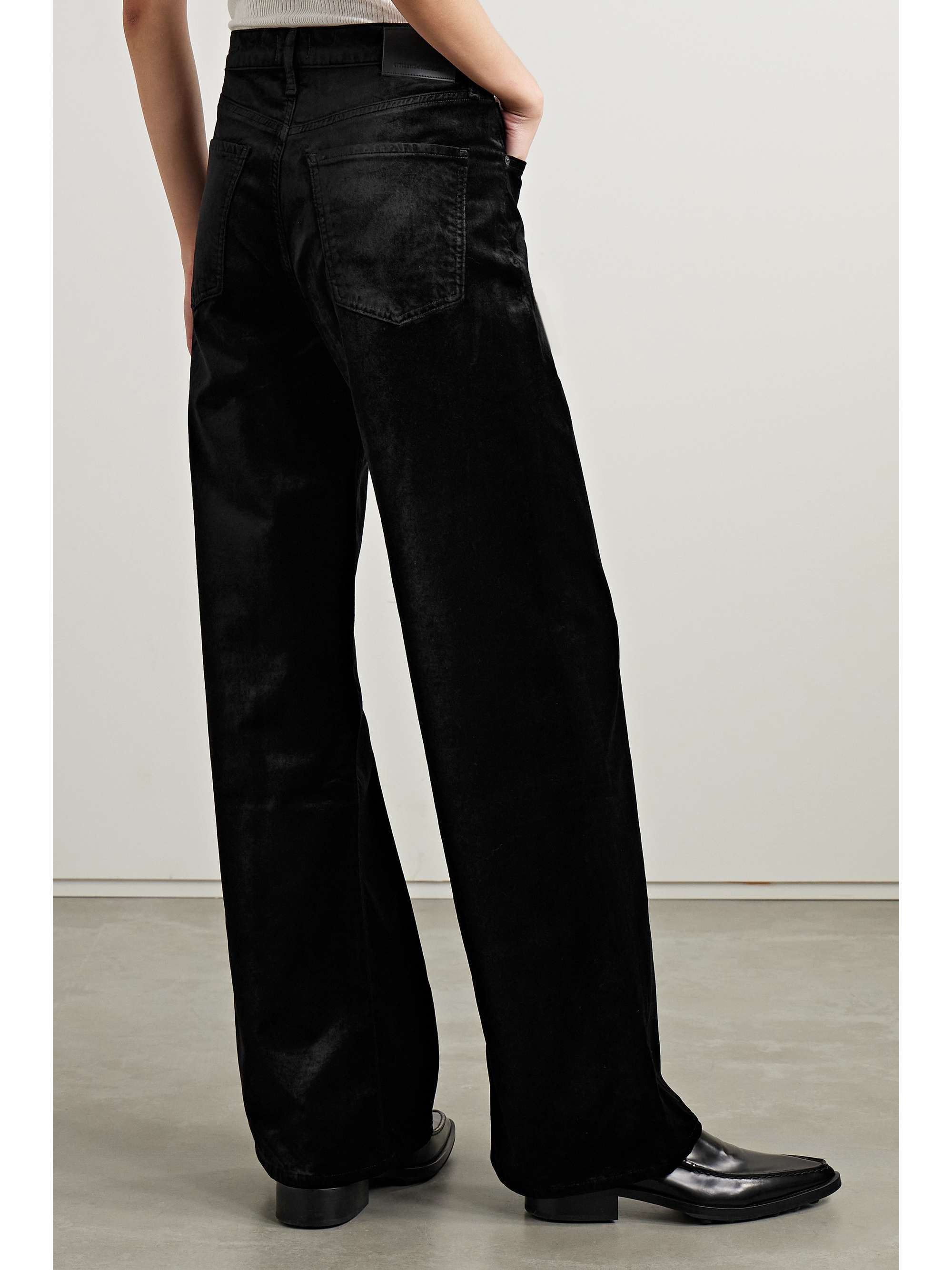 CITIZENS OF HUMANITY Paloma Baggy cotton-blend velvet wide-leg pants | NET-A-PORTER