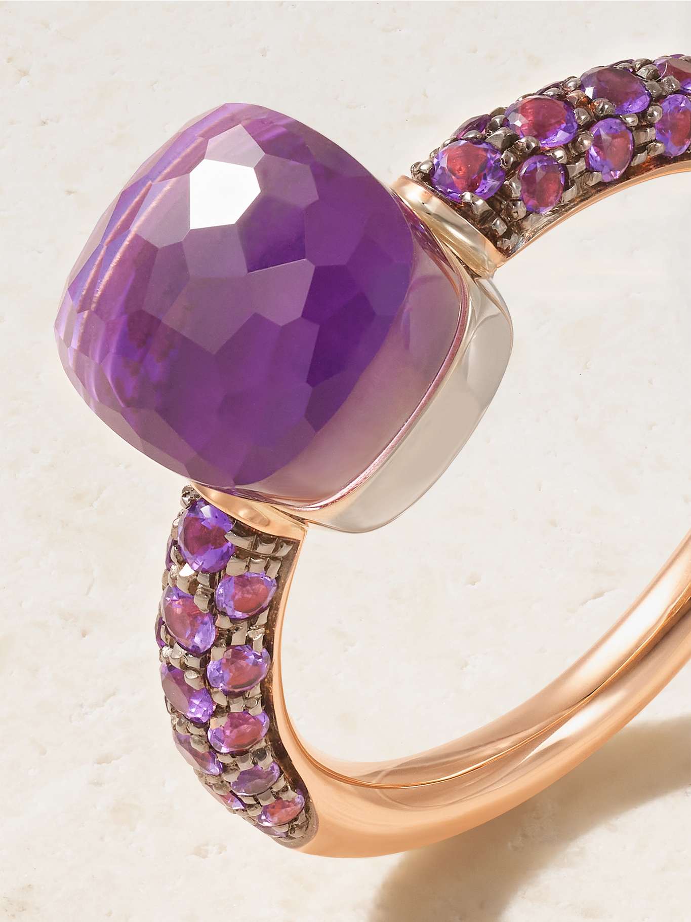 POMELLATO Nudo Classic rhodium-plated 18-karat rose and white gold ...
