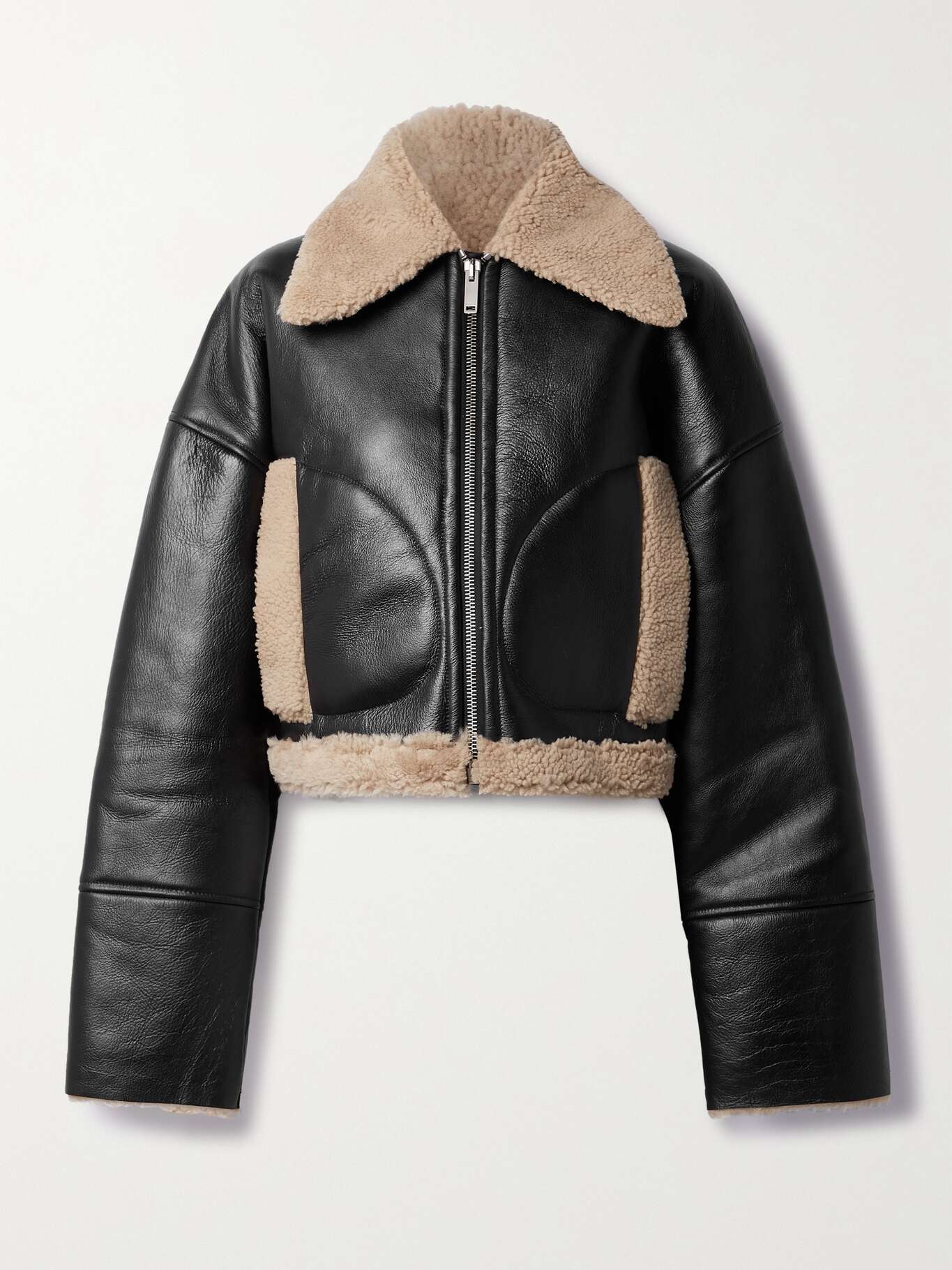 HALFBOY Cropped shearling jacket | NET-A-PORTER