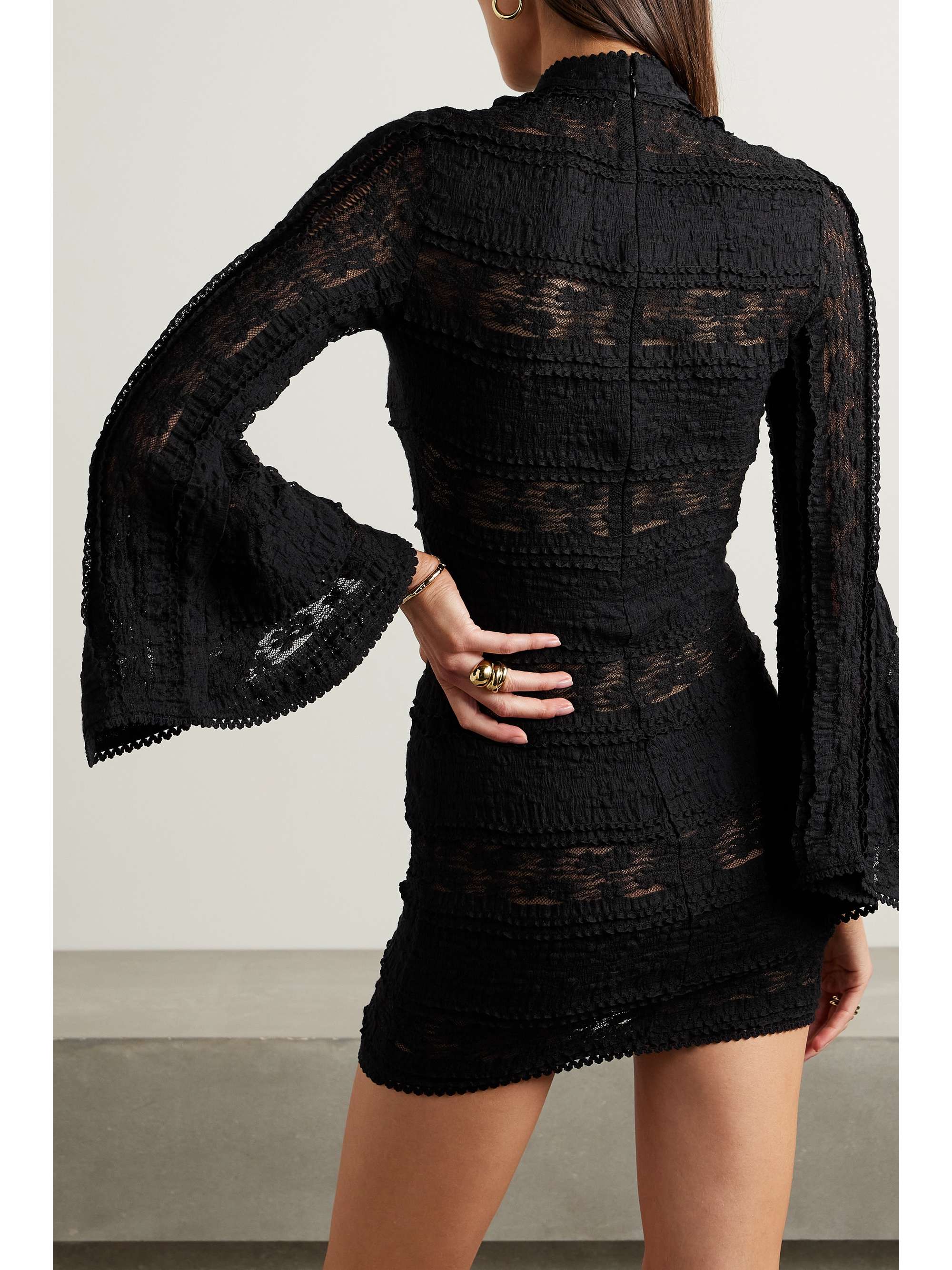 CHARO RUIZ Adara open-knit mini dress | NET-A-PORTER