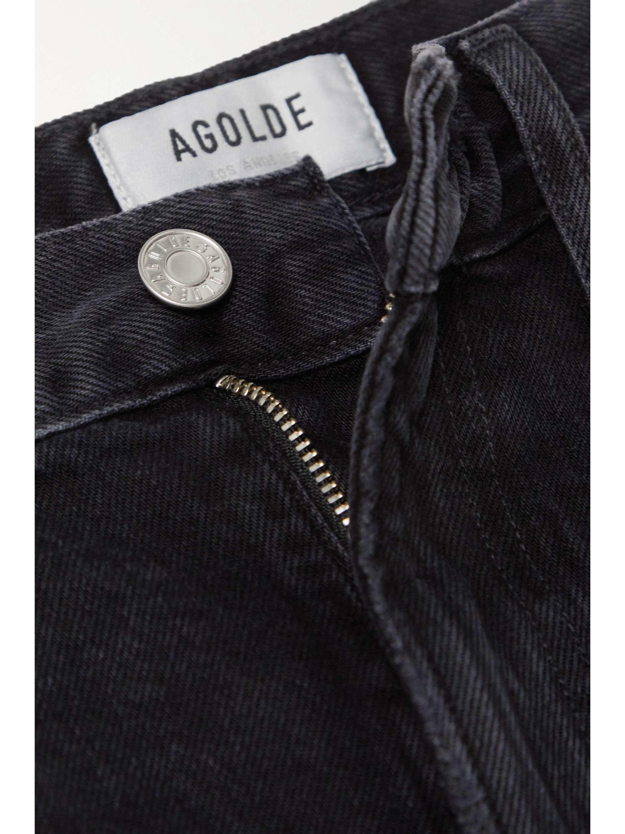 AGOLDE Stella distressed organic denim shorts | NET-A-PORTER