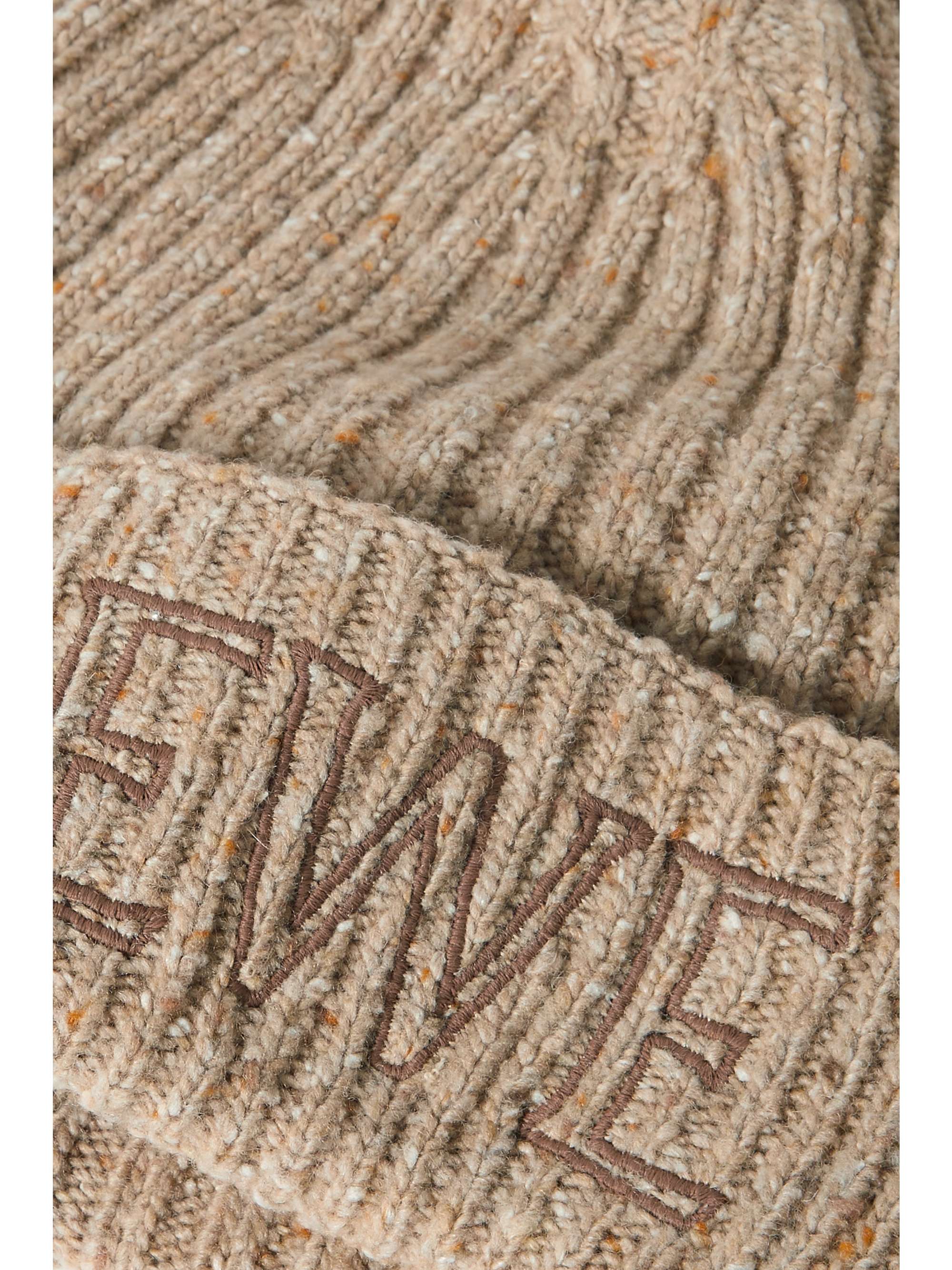 LOEWE Embroidered ribbed wool-blend beanie | NET-A-PORTER