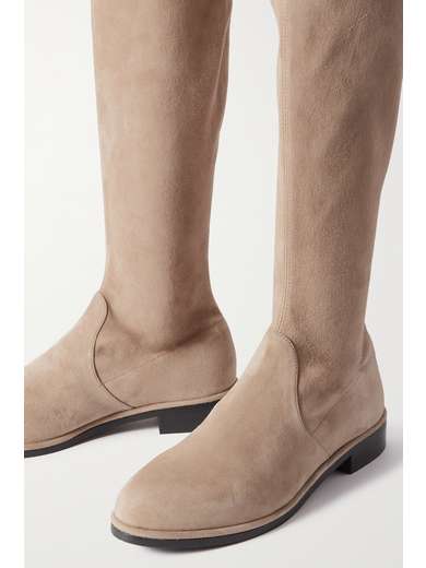 STUART WEITZMAN Lowland Bold suede over-the-knee boots | NET-A-PORTER