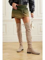 STUART WEITZMAN Lowland Bold suede over-the-knee boots | NET-A-PORTER