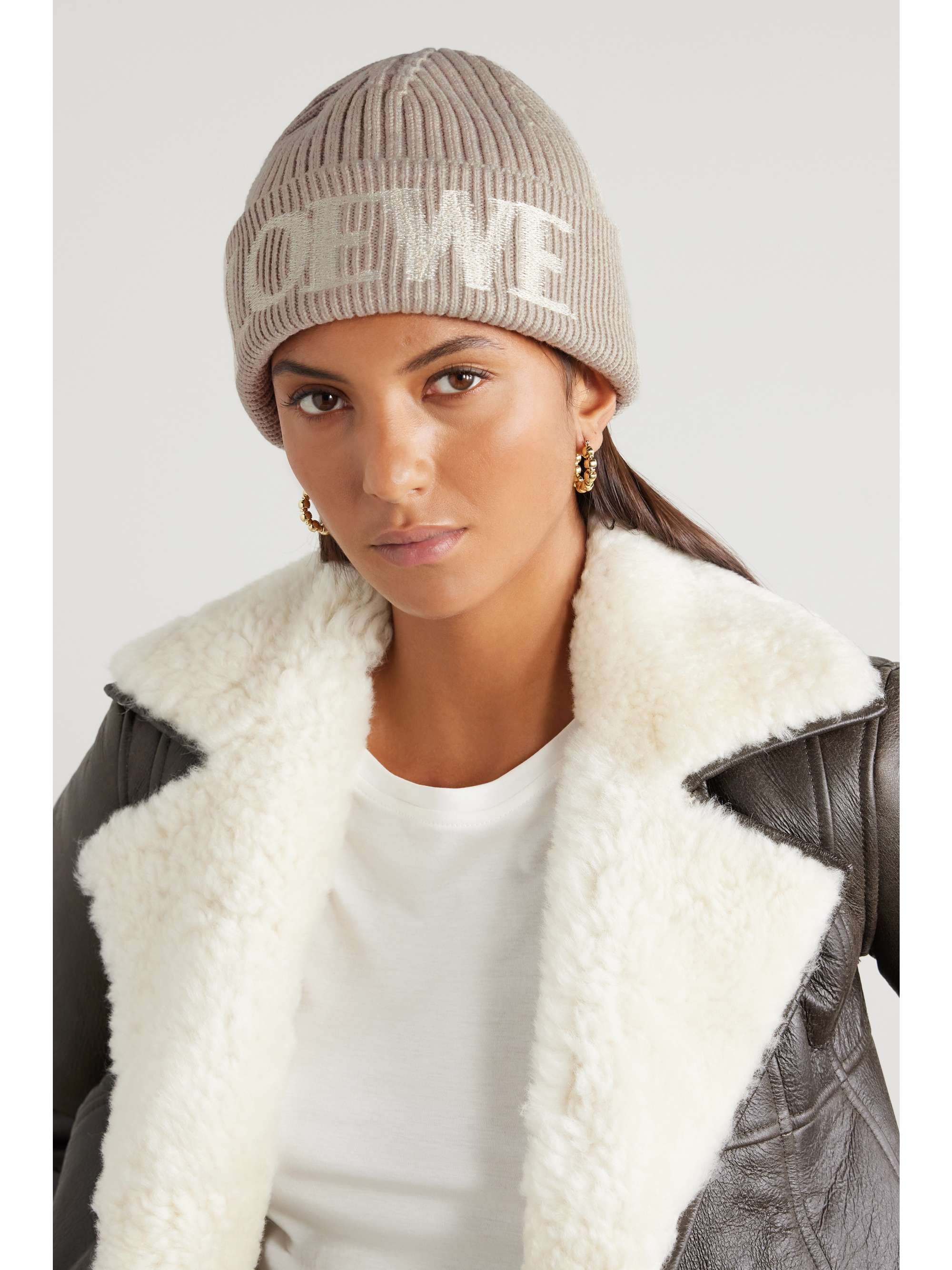 LOEWE Embroidered wool beanie | NET-A-PORTER