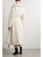 THE ROW Francine padded oversized belted shell coat | NET-A-PORTER