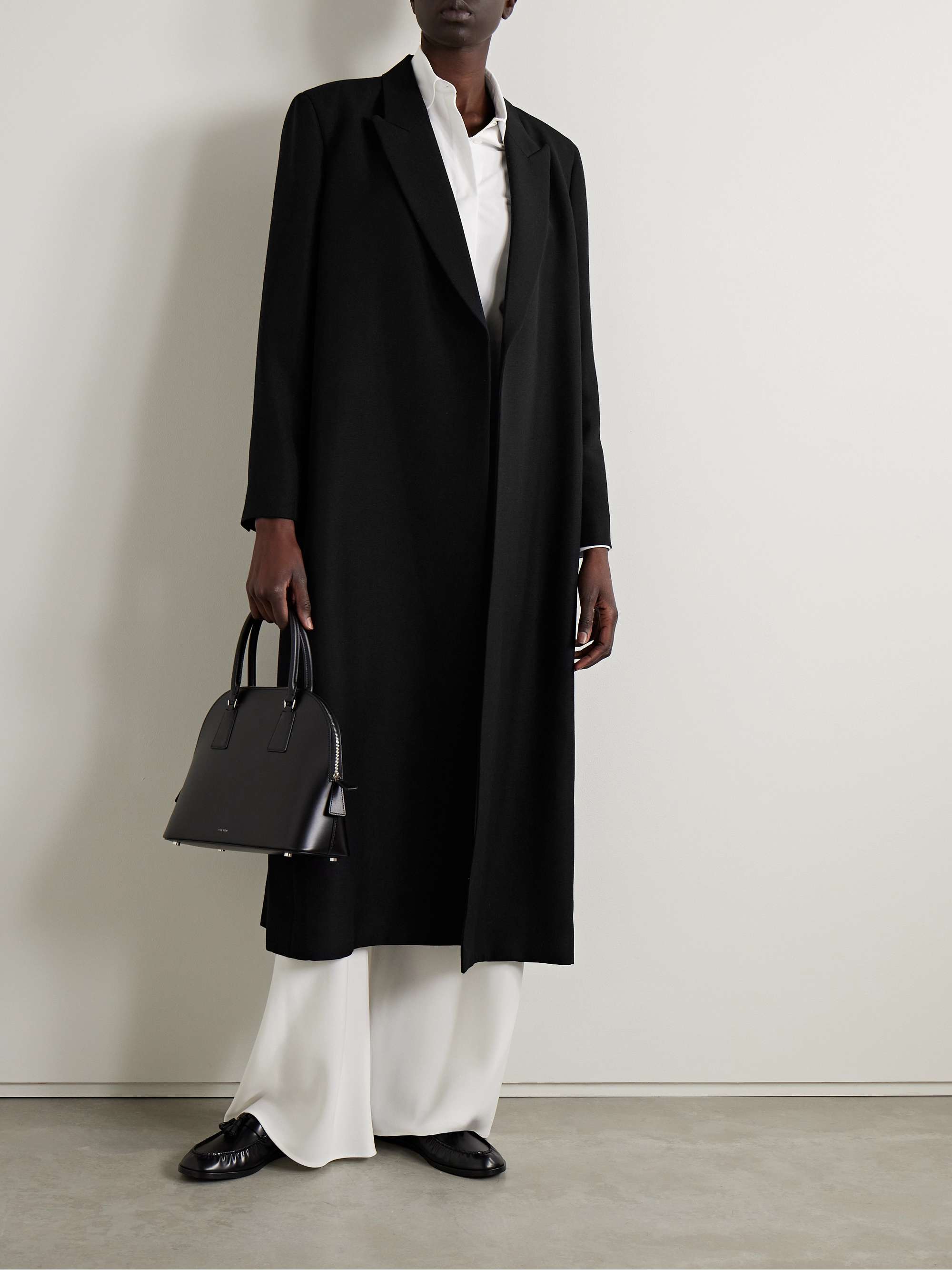 THE ROW Cassiopea oversized grain de poudre wool and mohair-blend coat ...