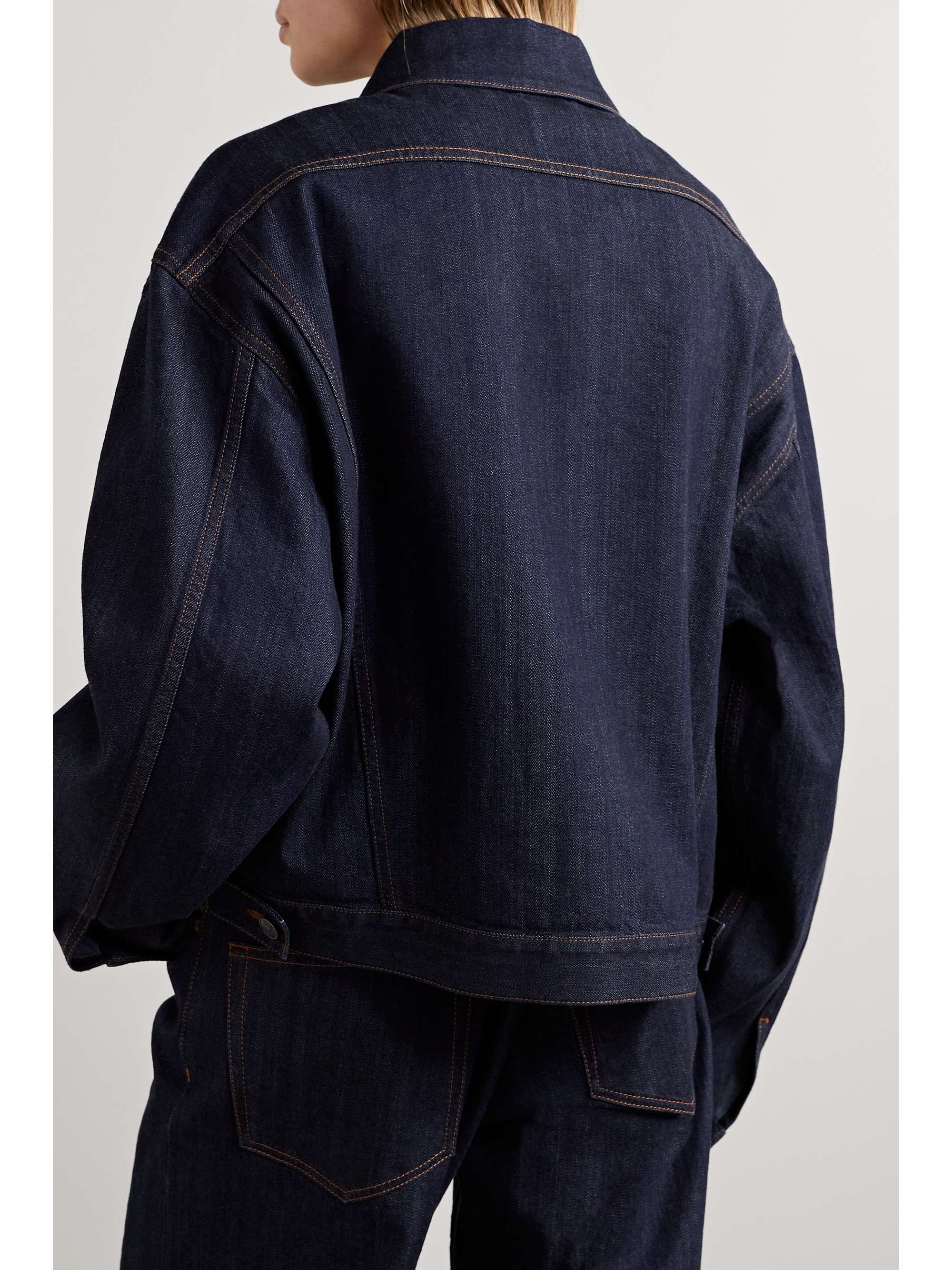 THE ROW Ness oversized denim jacket | NET-A-PORTER
