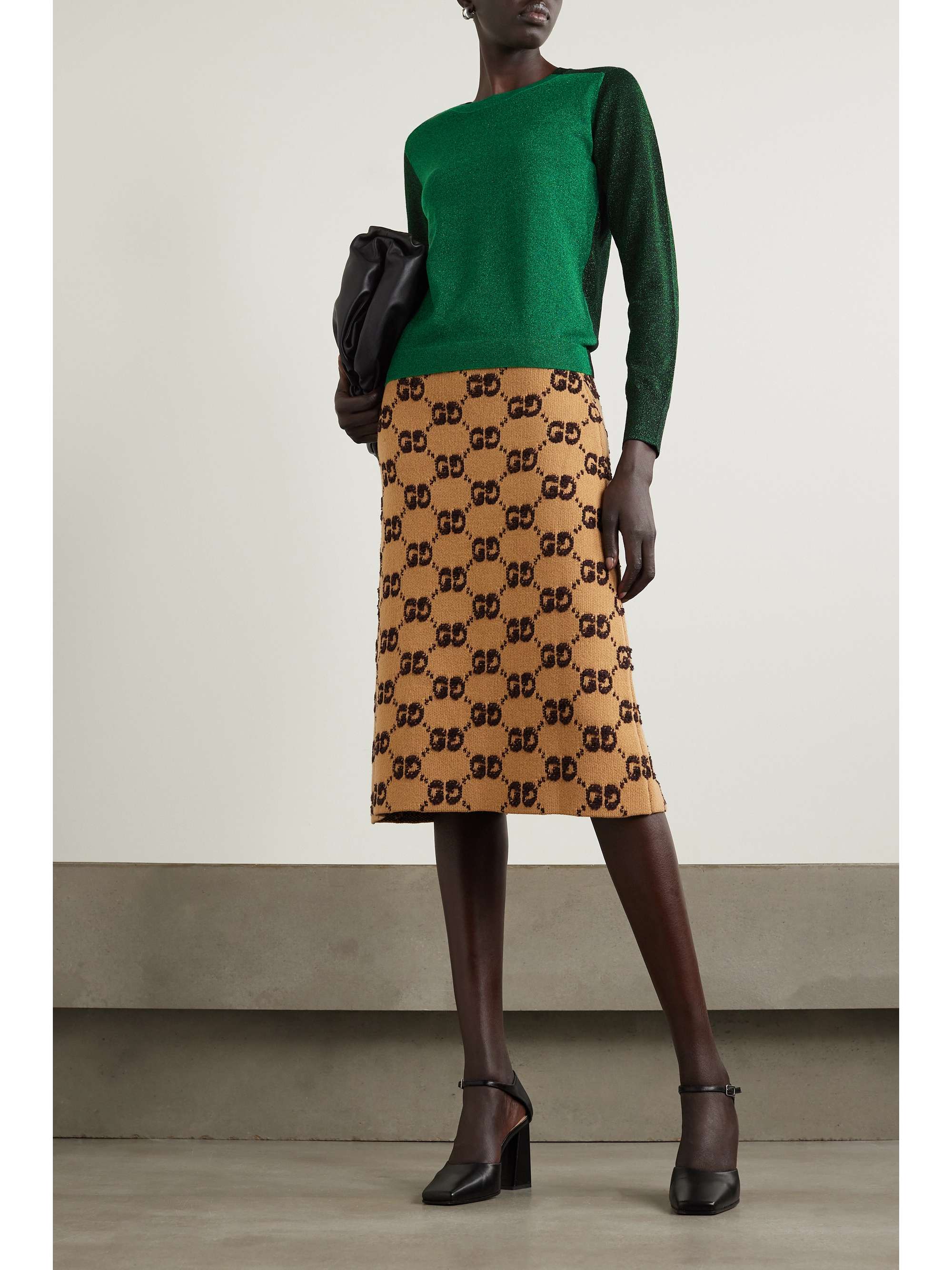 CEFINN Remi two-tone metallic wool-blend sweater | NET-A-PORTER