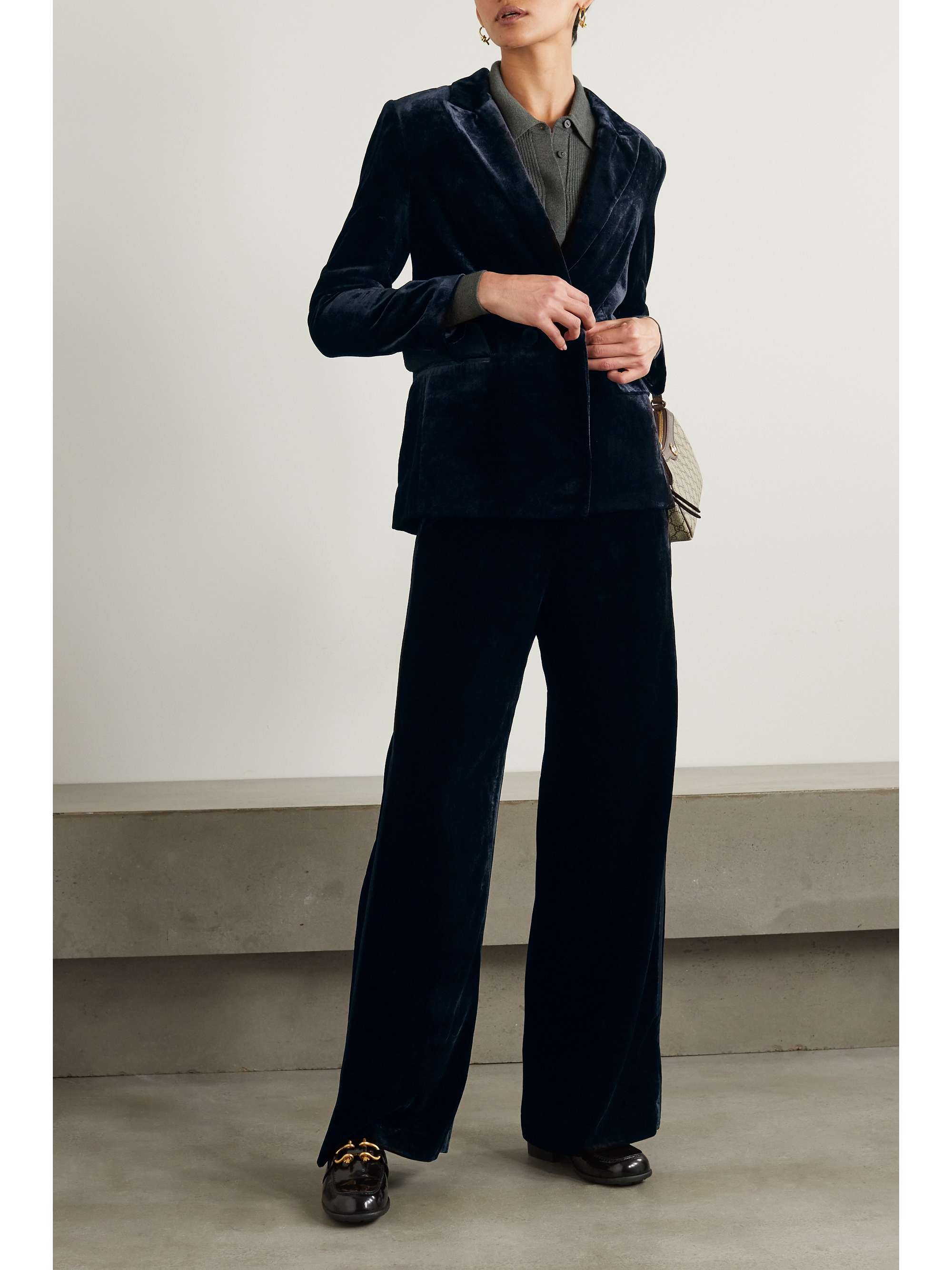CEFINN Ronson velvet blazer | NET-A-PORTER