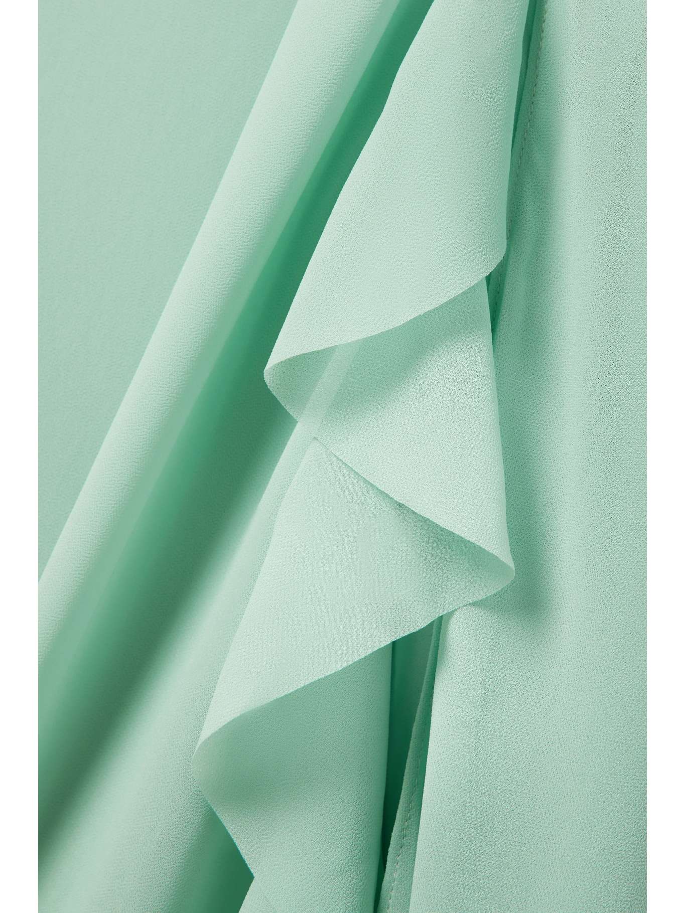 ACNE STUDIOS Asymmetric layered ruffled chiffon midi dress | NET-A-PORTER