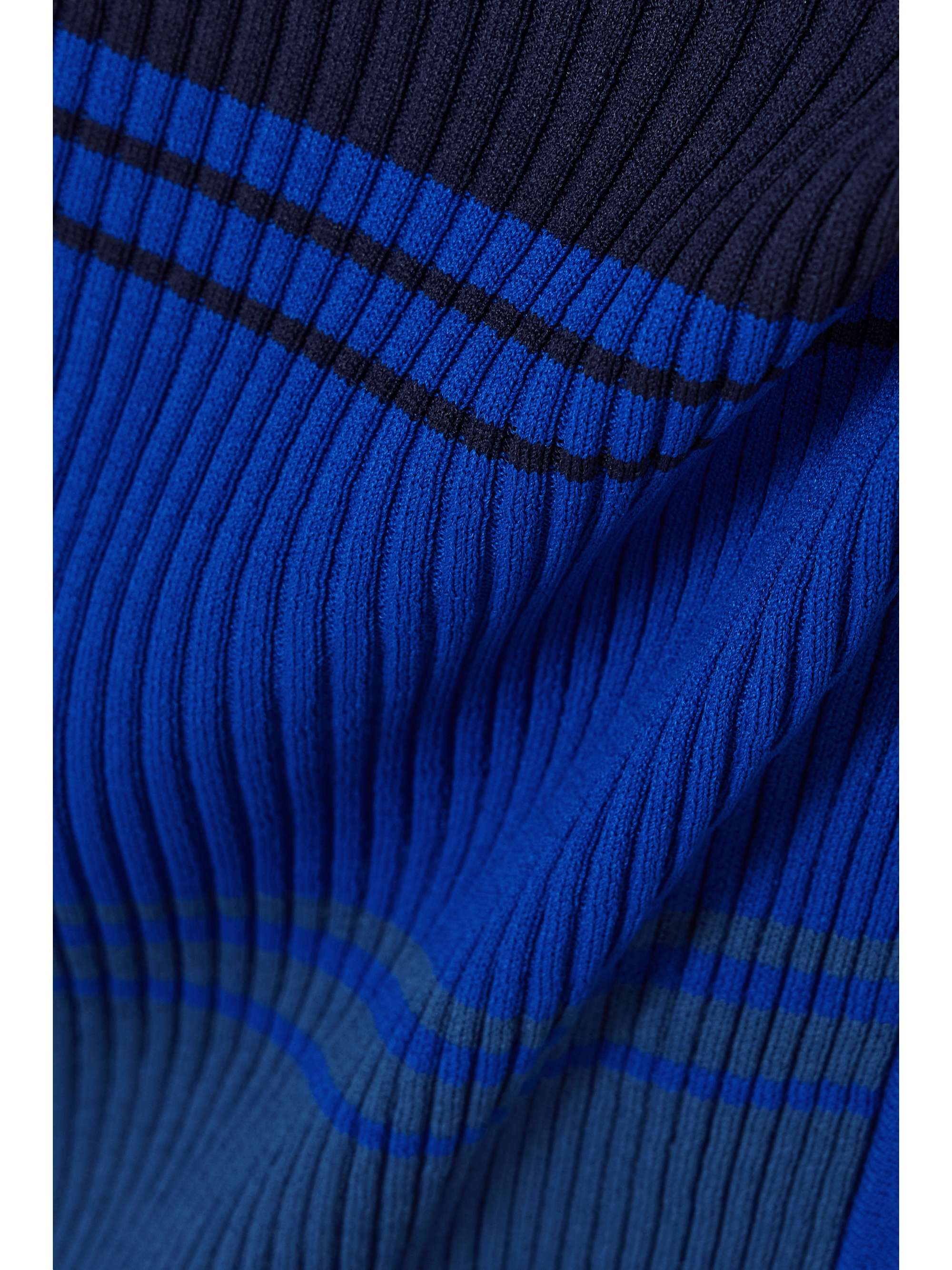 STAUD Edna open-back striped ribbed-knit midi dress | NET-A-PORTER