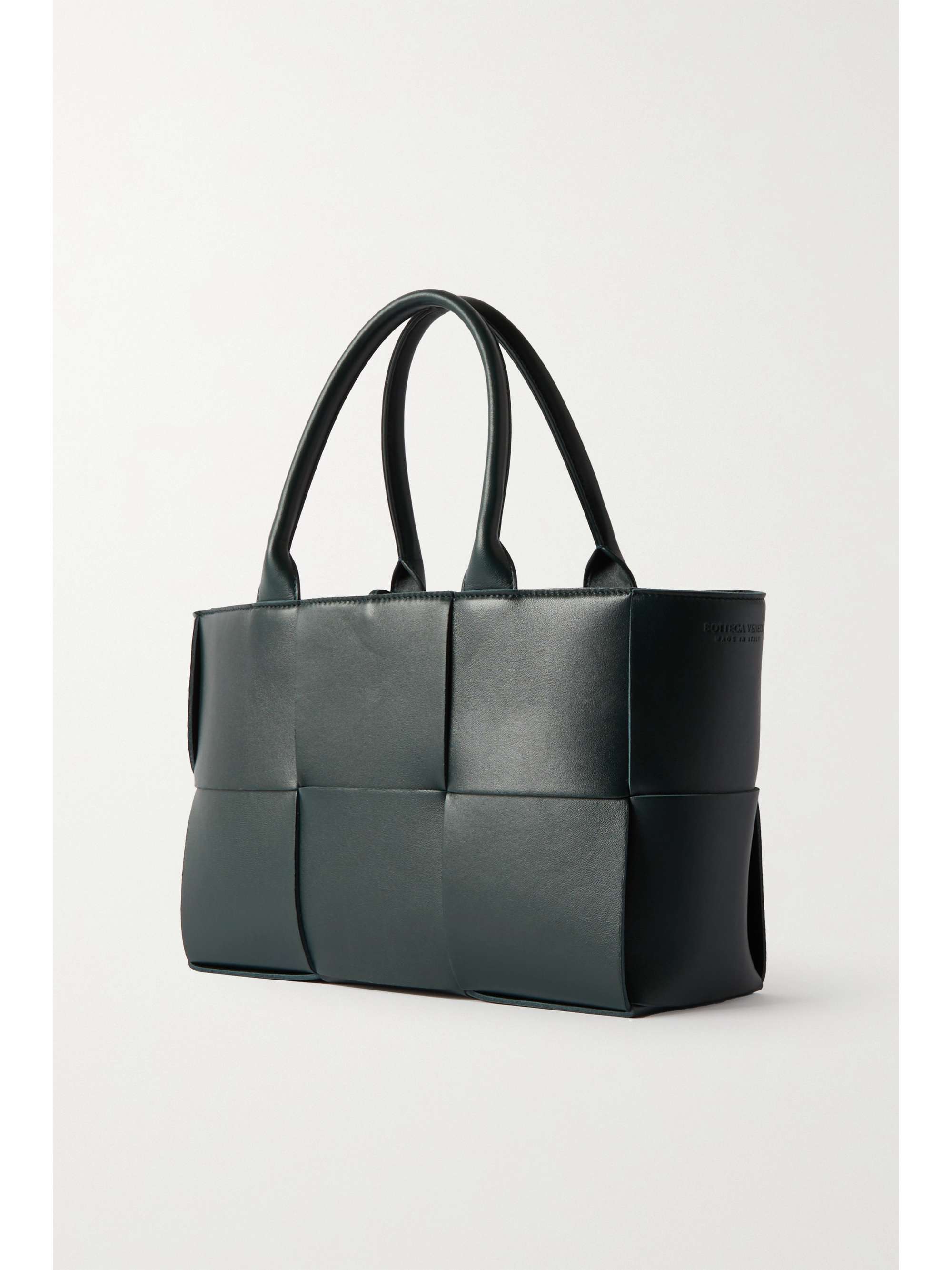 BOTTEGA VENETA Arco small intrecciato leather tote | NET-A-PORTER