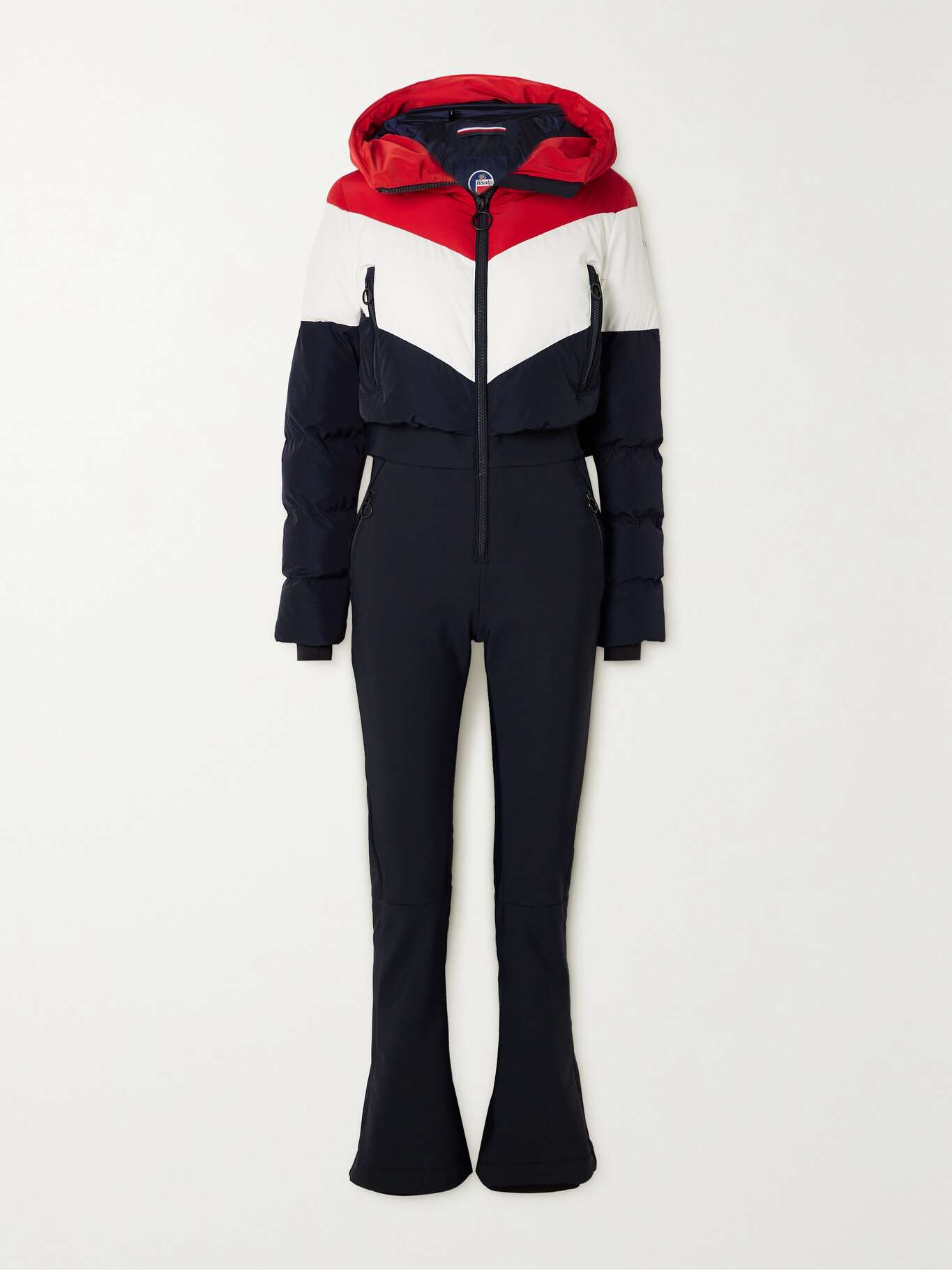 FUSALP Kira softshell quilted color-block ski suit | NET-A-PORTER