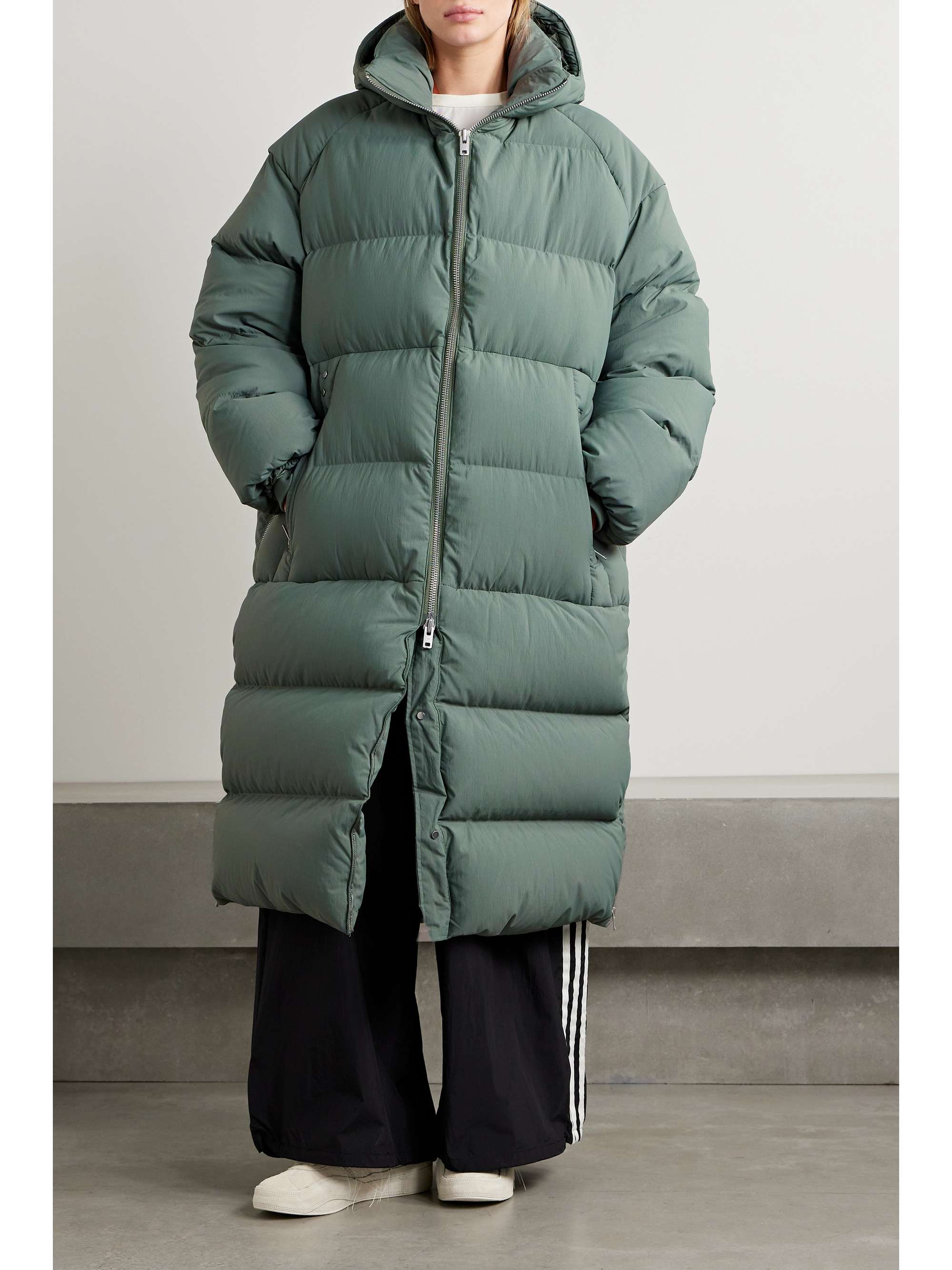 ADIDAS ORIGINALS Oversized quilted recycled-Pertex down coat | NET-A-PORTER