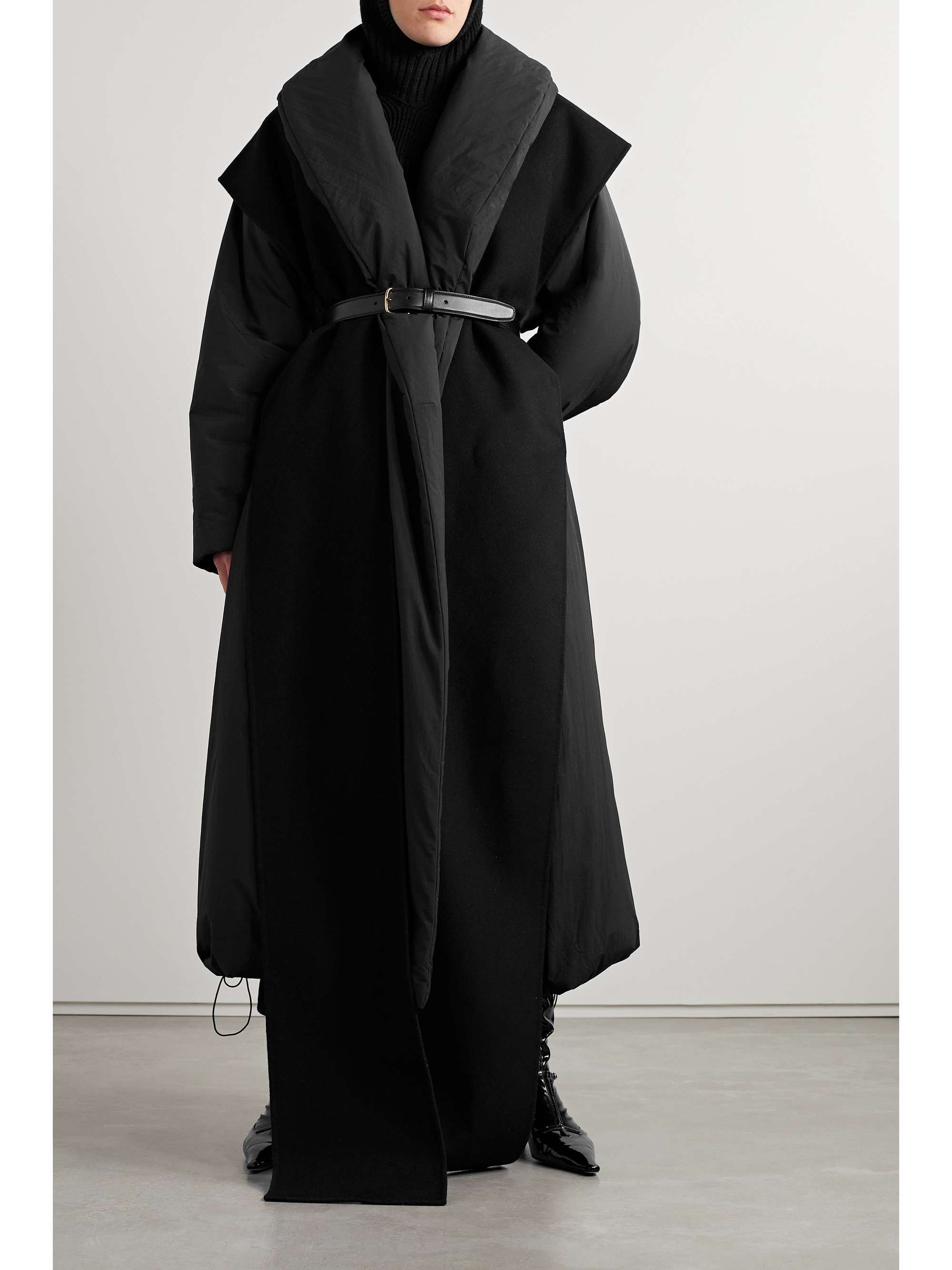 THE ROW Gordie hooded brushed-cashmere scarf | NET-A-PORTER