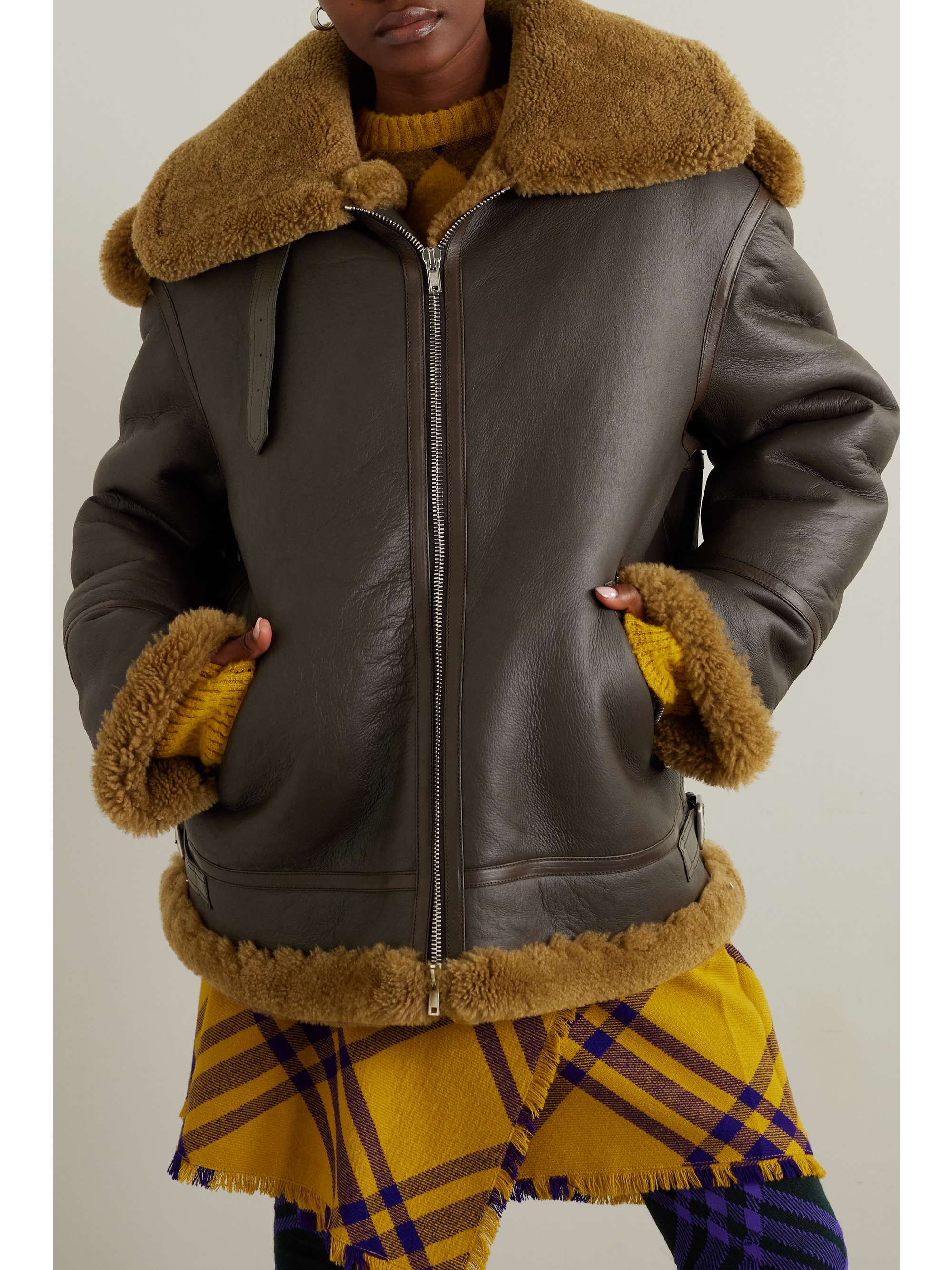 BURBERRY Shearling jacket | NET-A-PORTER