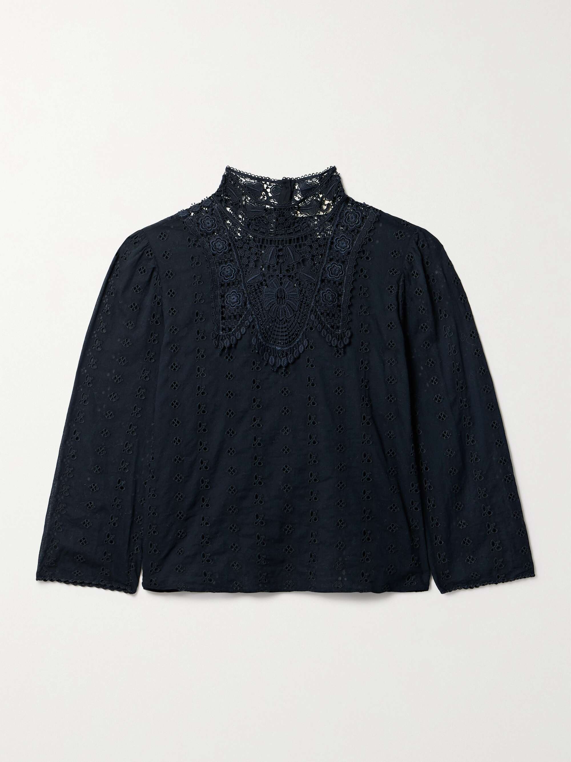 DÔen Net Sustain Essie Guipure Lace Trimmed Broderie Anglaise Organic