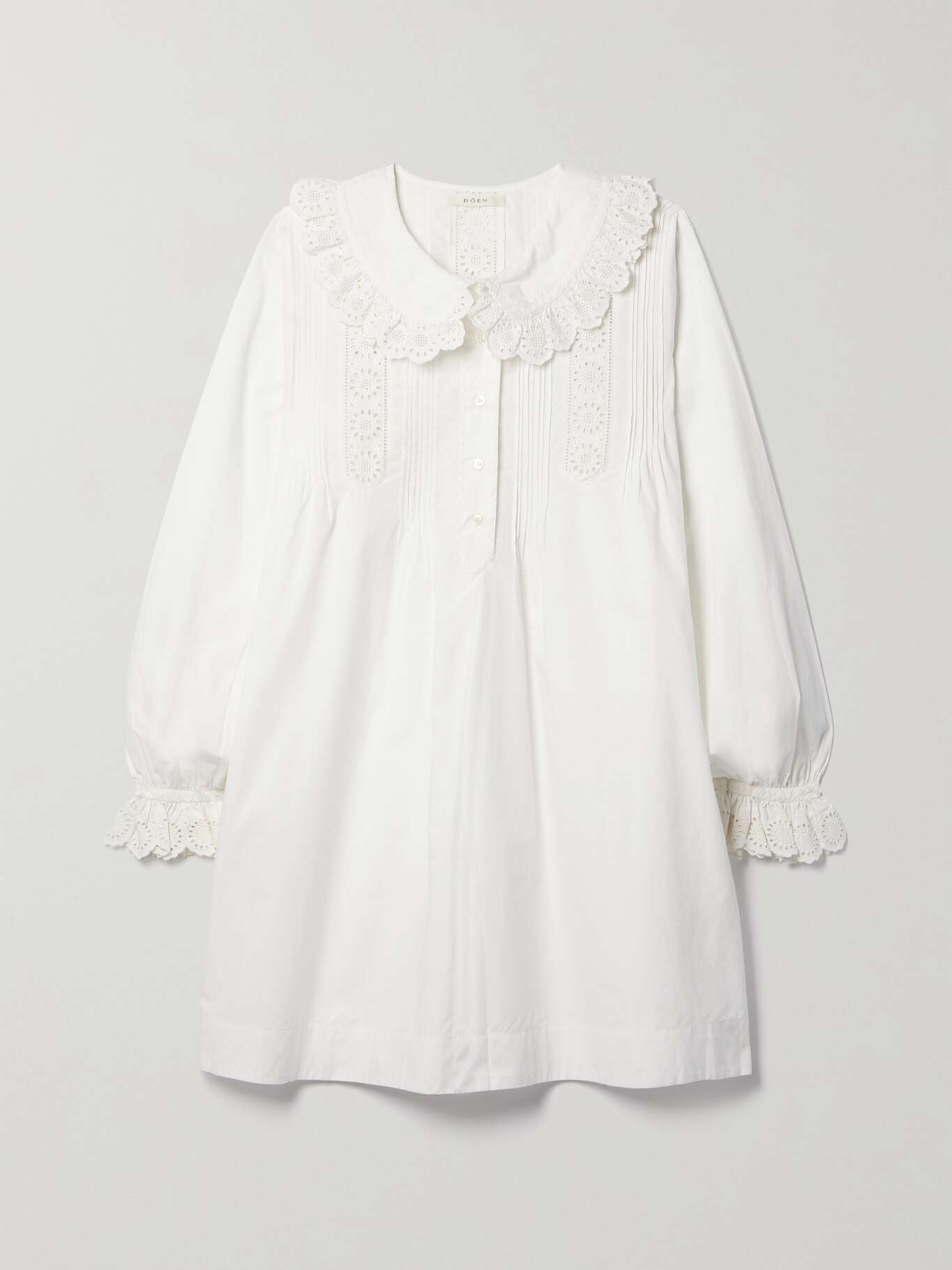 DÔen Net Sustain Nerona Scalloped Organic Broderie Anglaise Cotton
