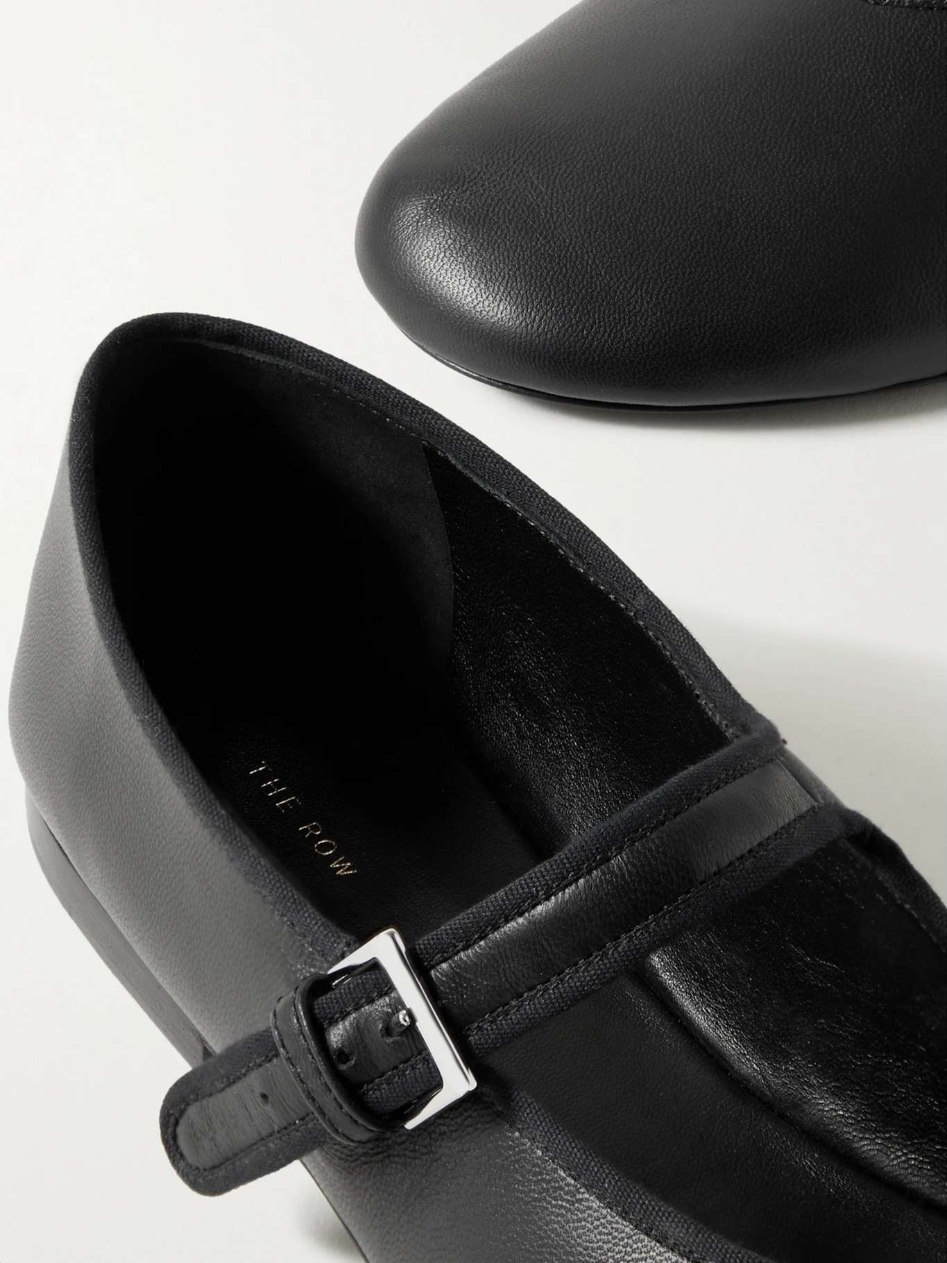 THE ROW Boheme leather Mary Jane ballet flats | NET-A-PORTER