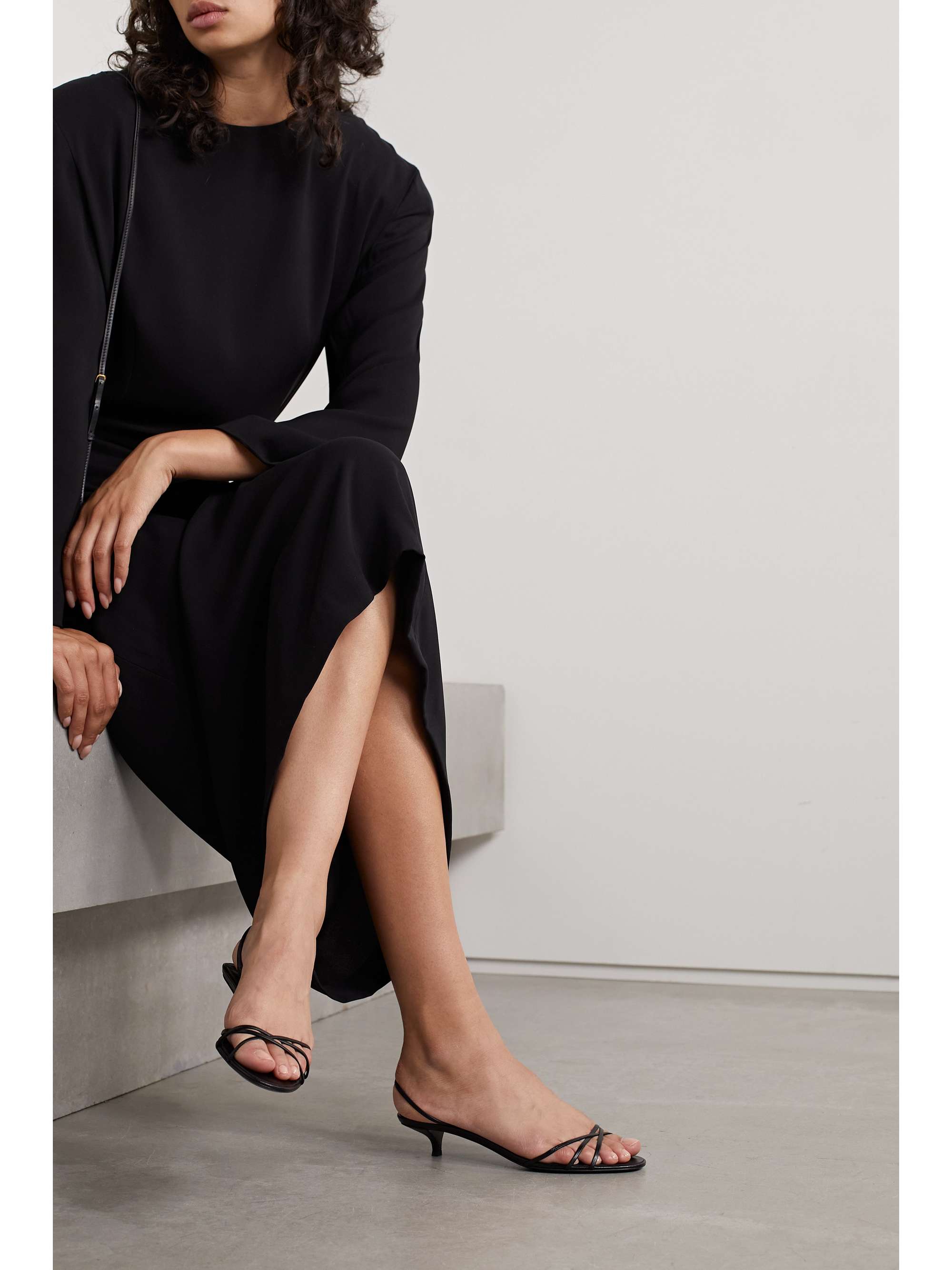 THE ROW Harlow leather slingback sandals | NET-A-PORTER