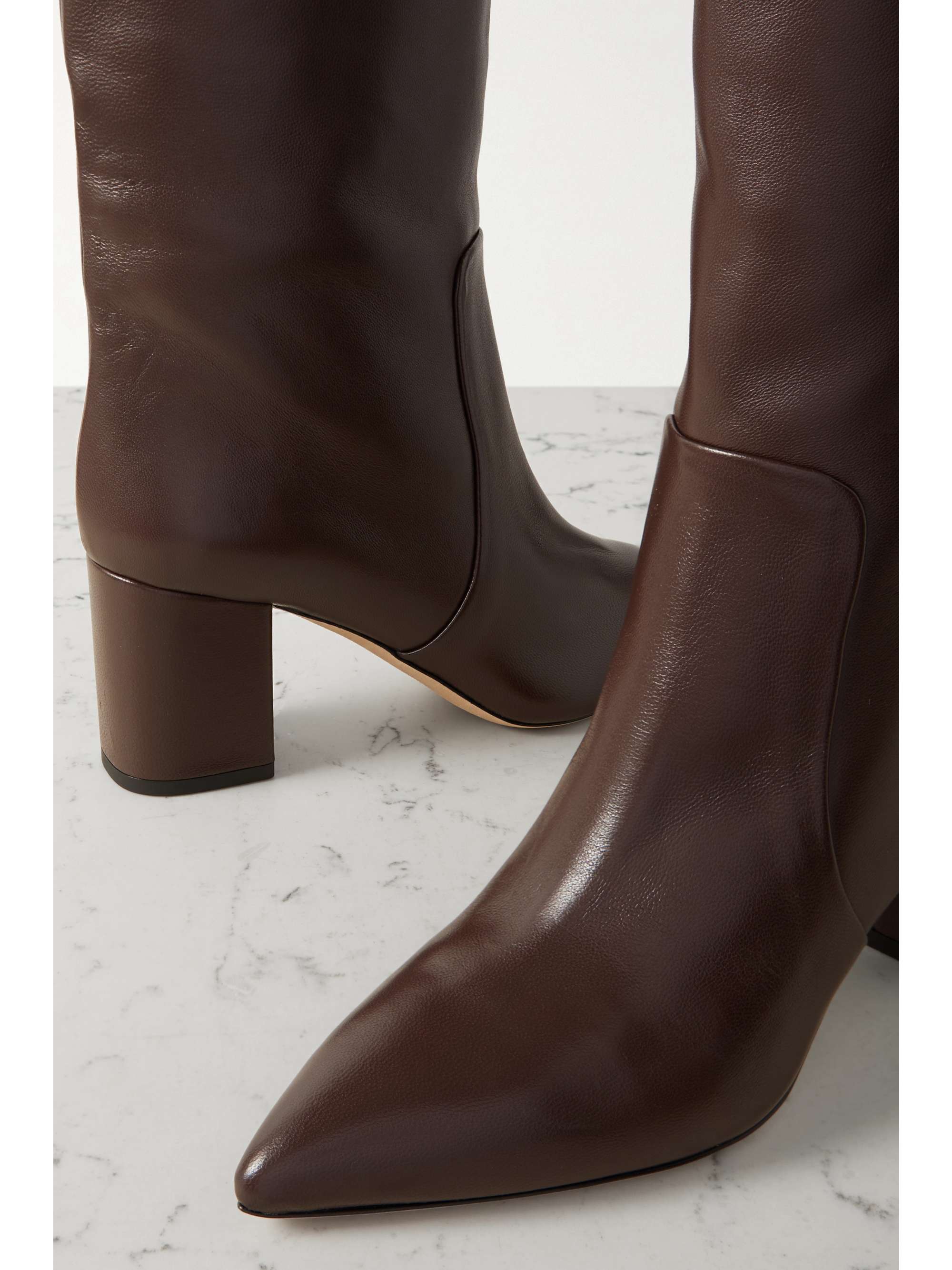 PARIS TEXAS Anja leather knee boots | NET-A-PORTER