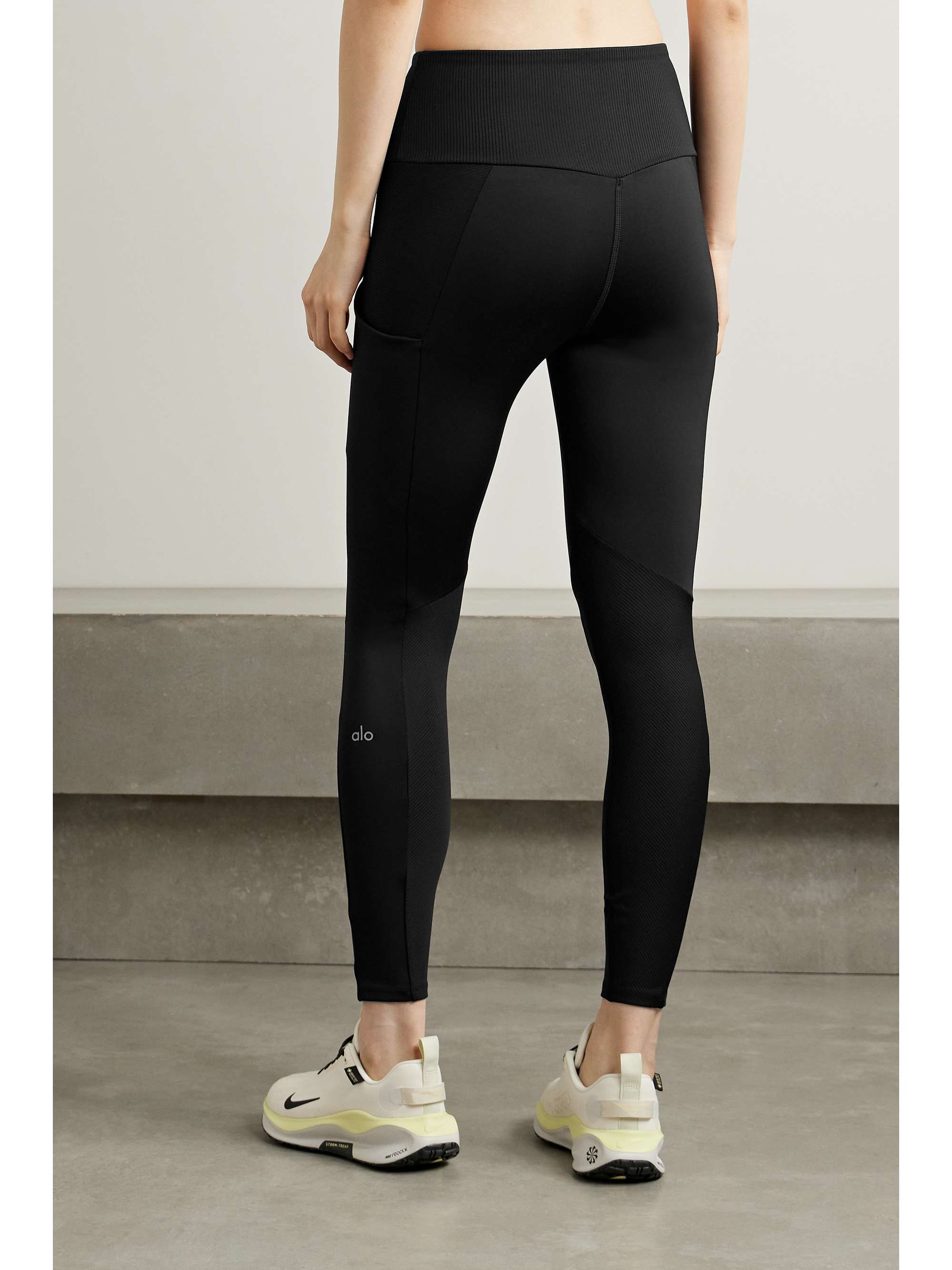 ALO YOGA Airlift ribbed stretch 7/8 leggings | NET-A-PORTER