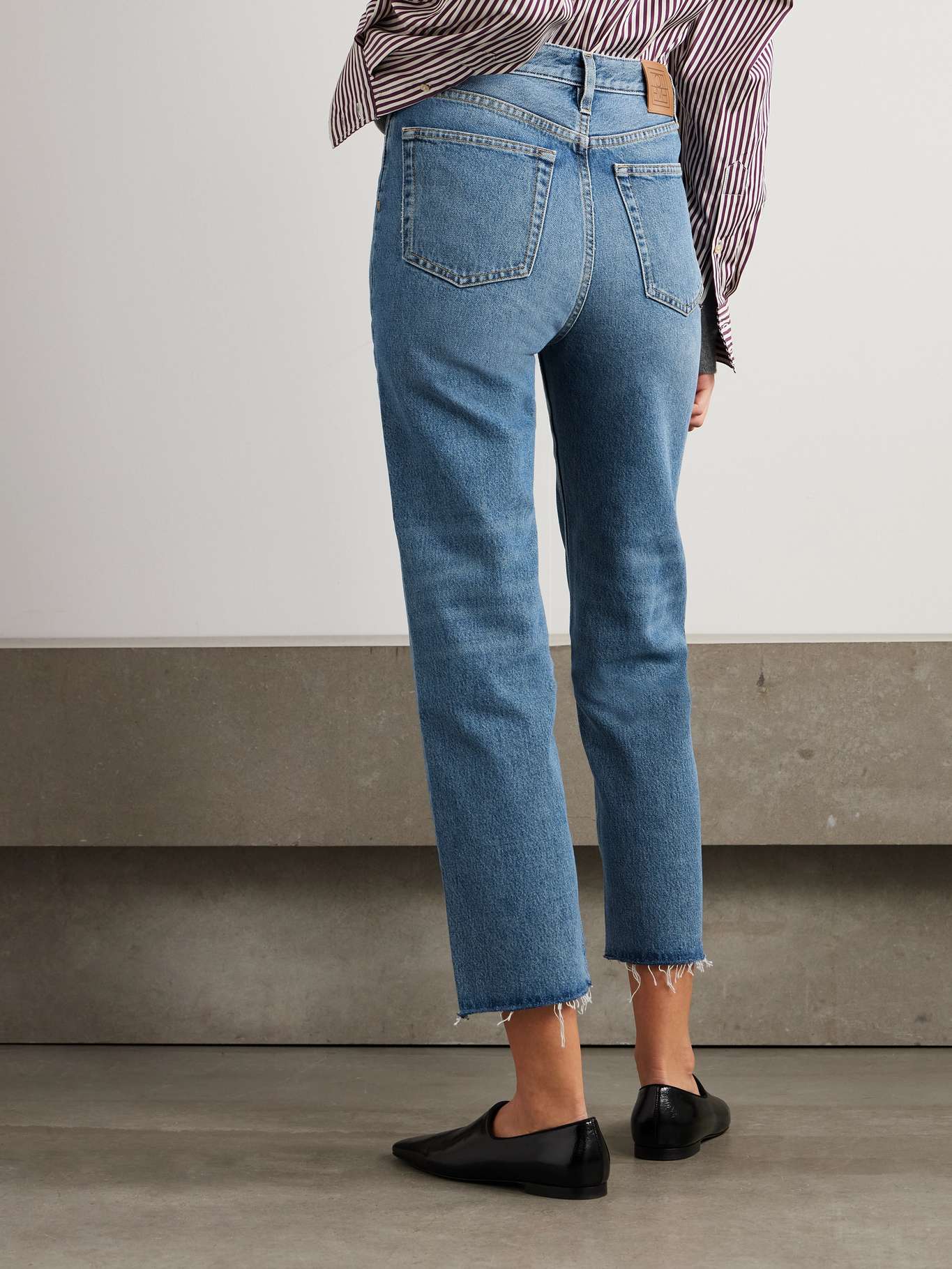 TOTEME + NET SUSTAIN Classic Cut high-rise straight-leg organic jeans ...