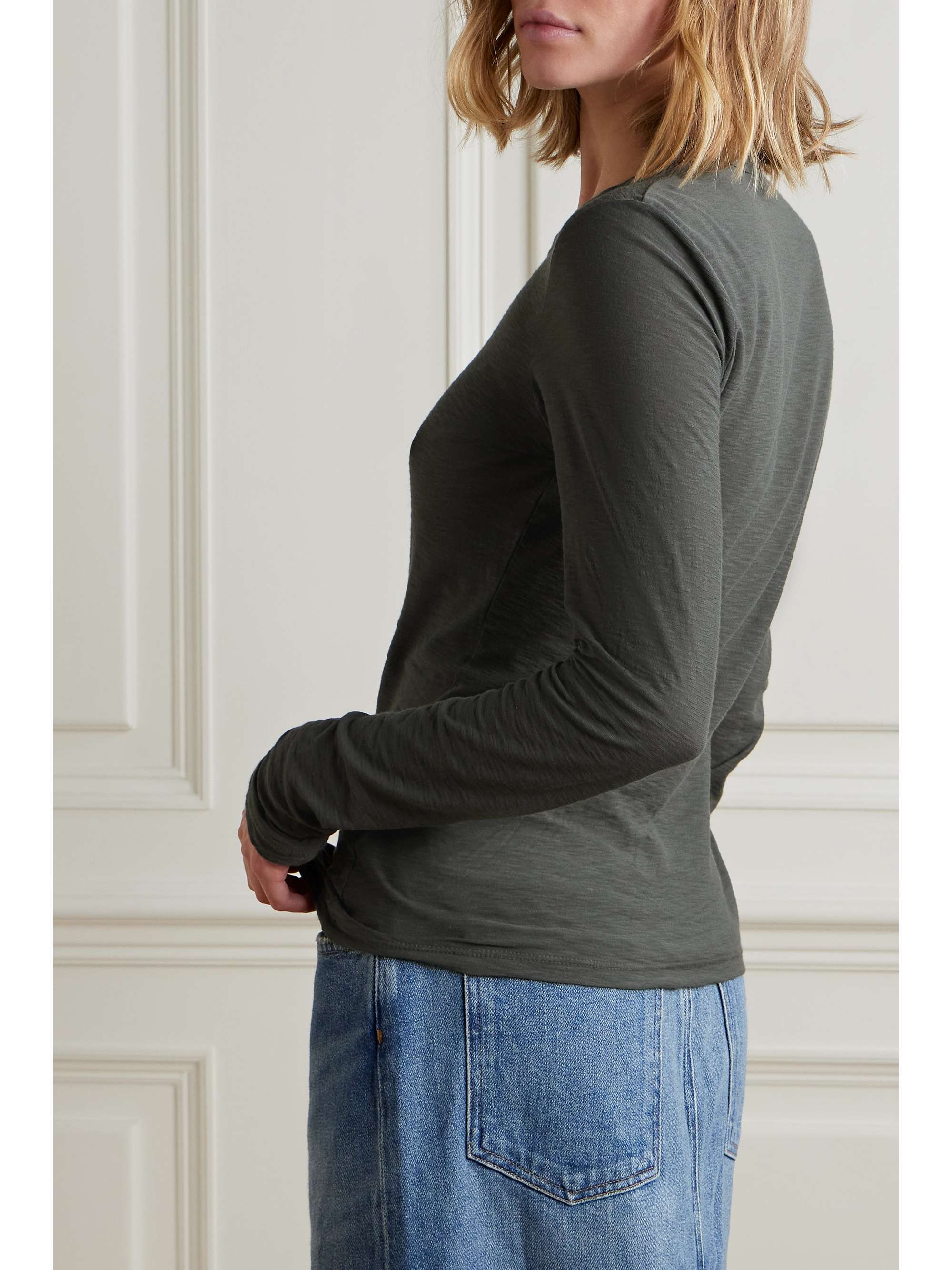 JAMES PERSE Slub cotton-jersey T-shirt | NET-A-PORTER