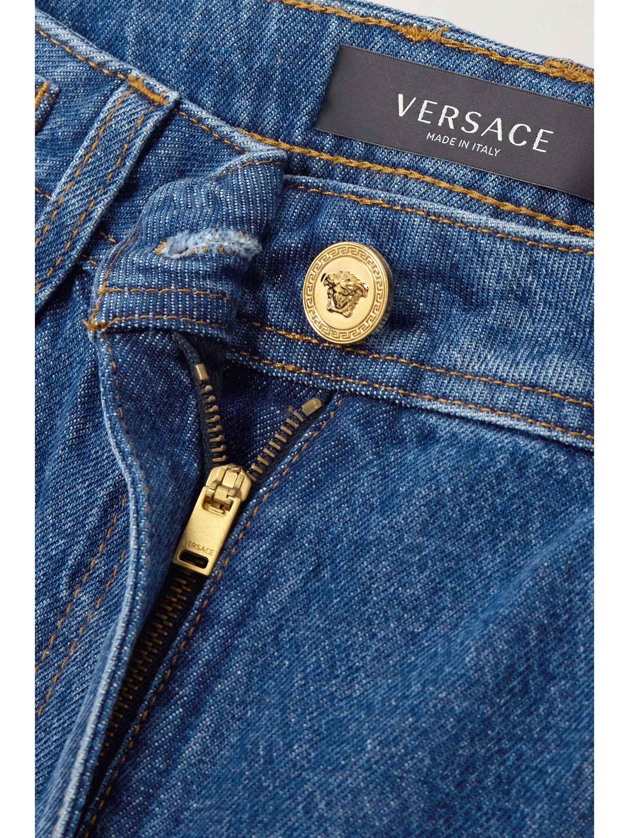VERSACE Icons medusa '95 high-rise straight-leg jeans | NET-A-PORTER