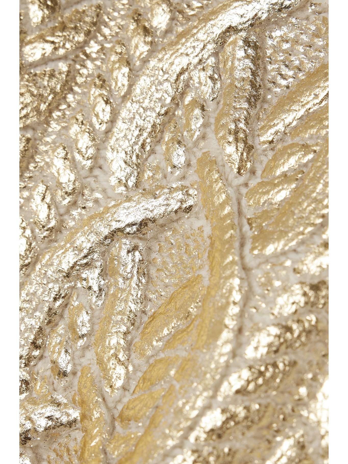 DRIES VAN NOTEN Metallic cable-knit wool sweater | NET-A-PORTER