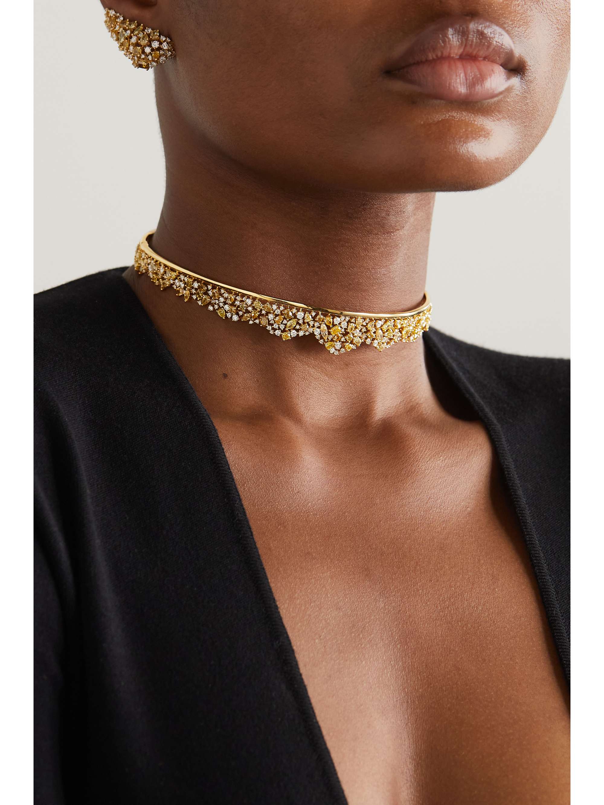 ANANYA 18-karat gold diamond choker | NET-A-PORTER