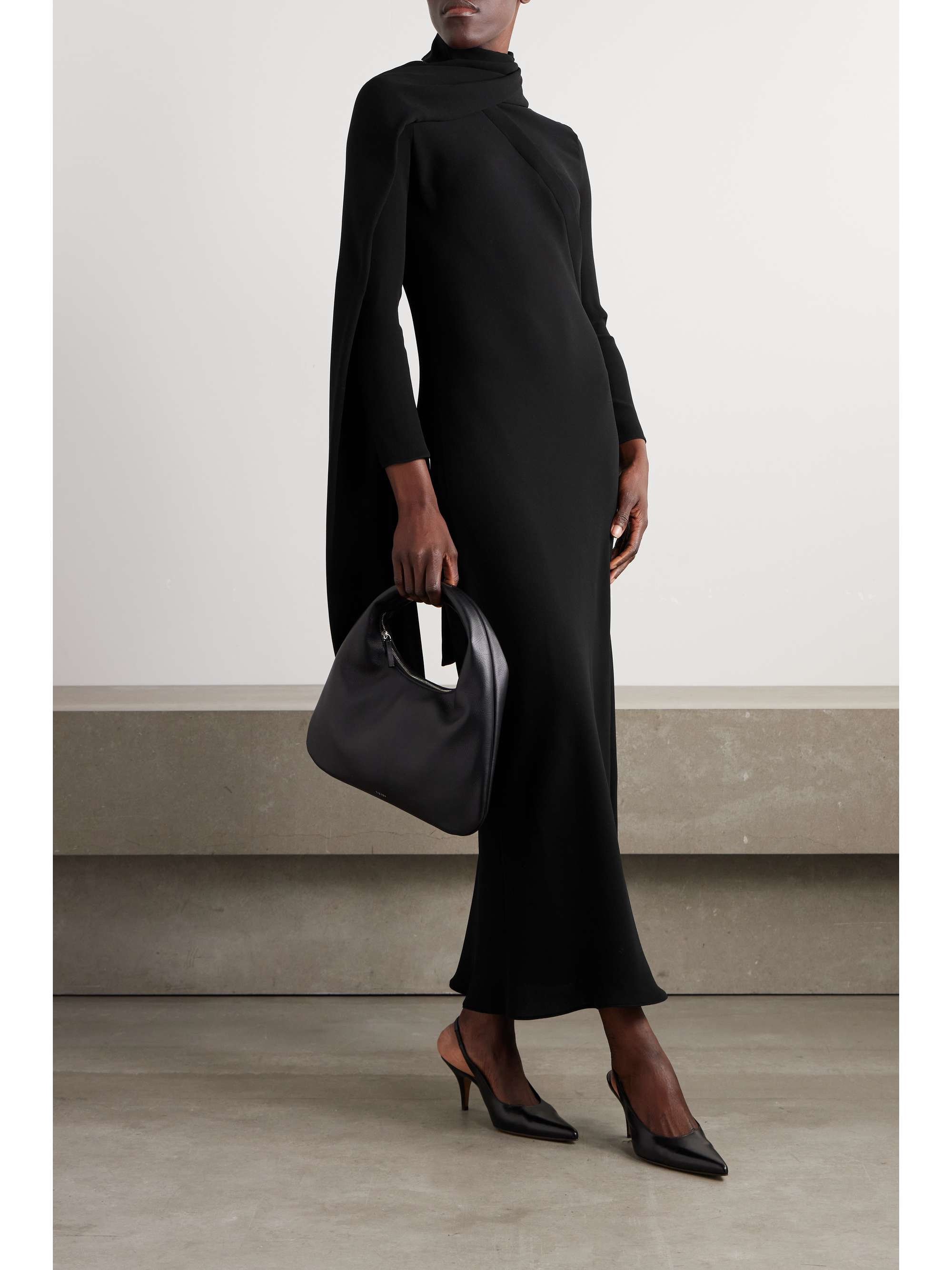 THE ROW Pascal draped silk-crepe maxi dress | NET-A-PORTER