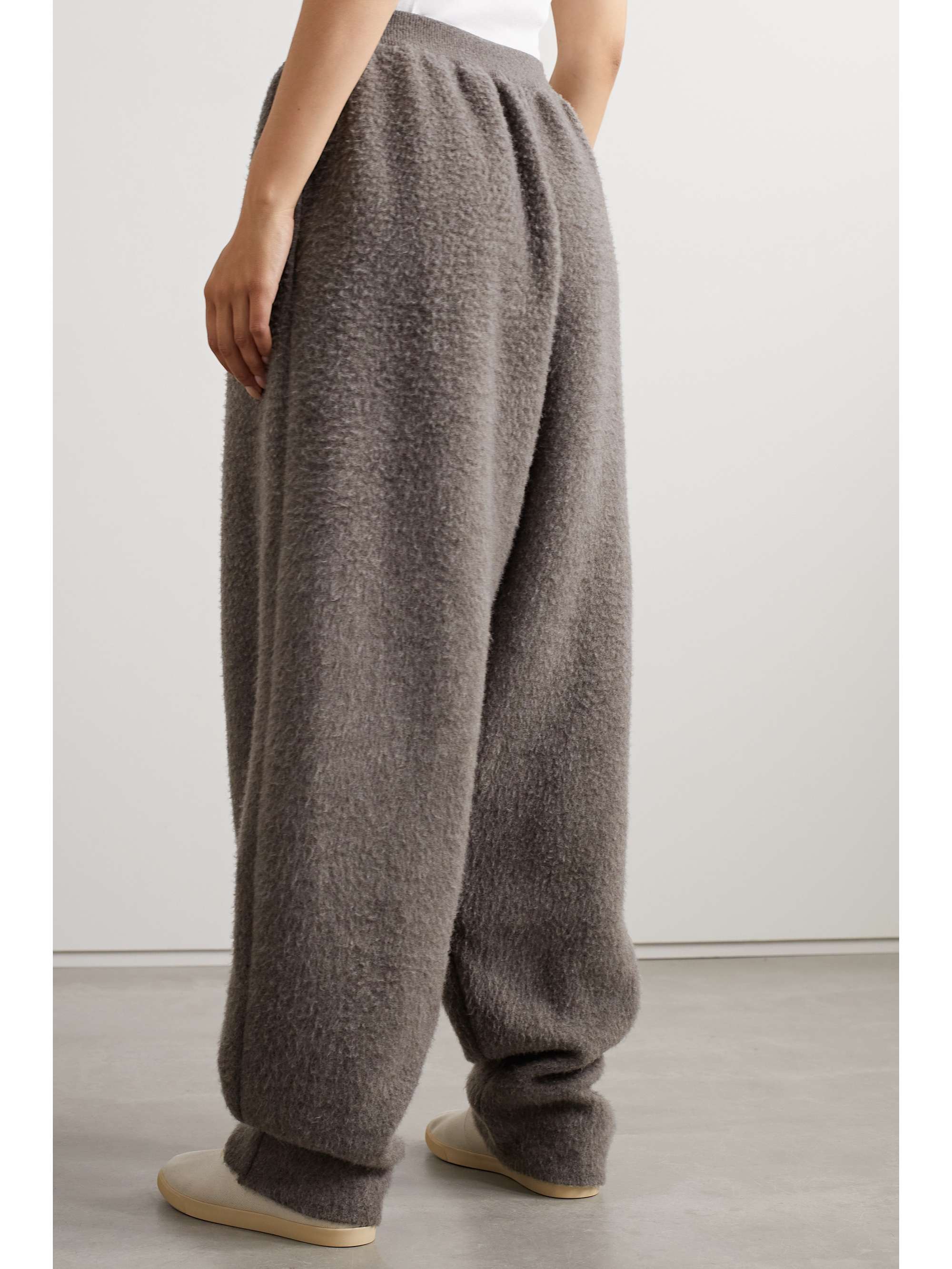 THE ROW Ednah brushed wool track pants | NET-A-PORTER