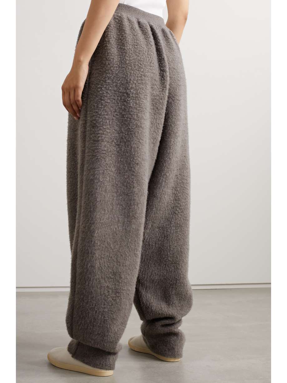THE ROW Ednah brushed wool track pants | NET-A-PORTER