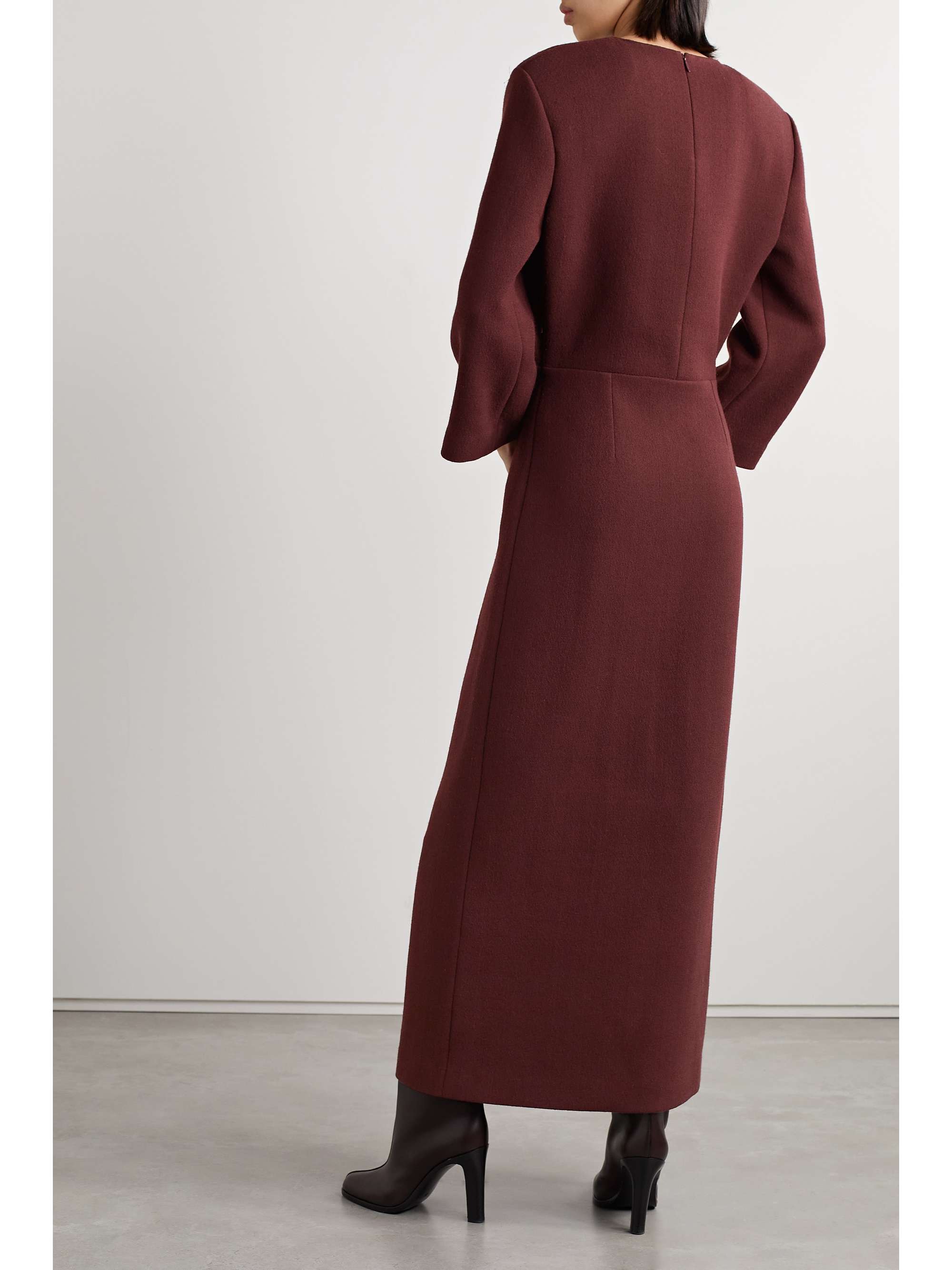 THE ROW Jery wool and silk-blend crepe maxi dress | NET-A-PORTER