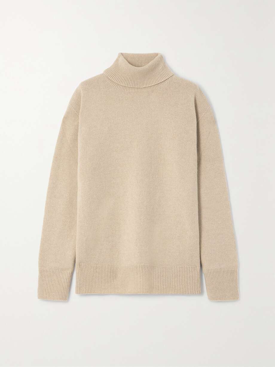 THE ROW Stepny oversized wool and cashmere-blend turtleneck sweater ...